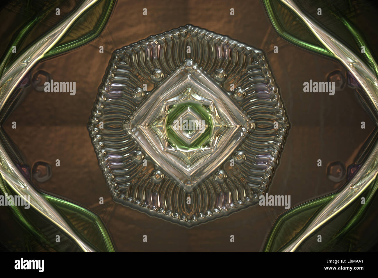 Wonderful abstract illustrated glass object Stock Photo - Alamy