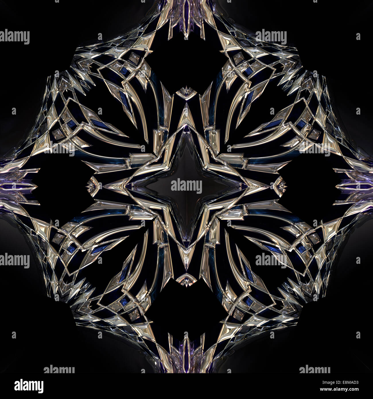 Wonderful abstract illustrated glass object Stock Photo - Alamy