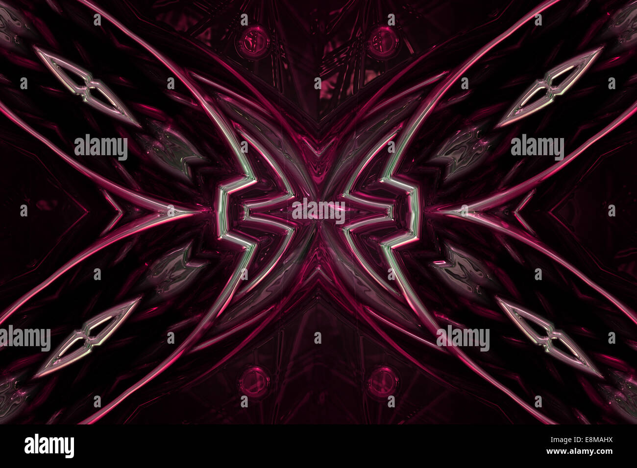 Wonderful abstract illustrated glass object Stock Photo - Alamy