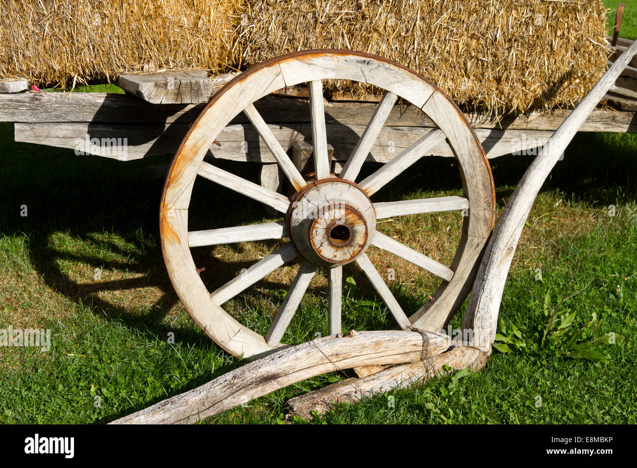 Wheel Hay Cart Stock Photo - Alamy