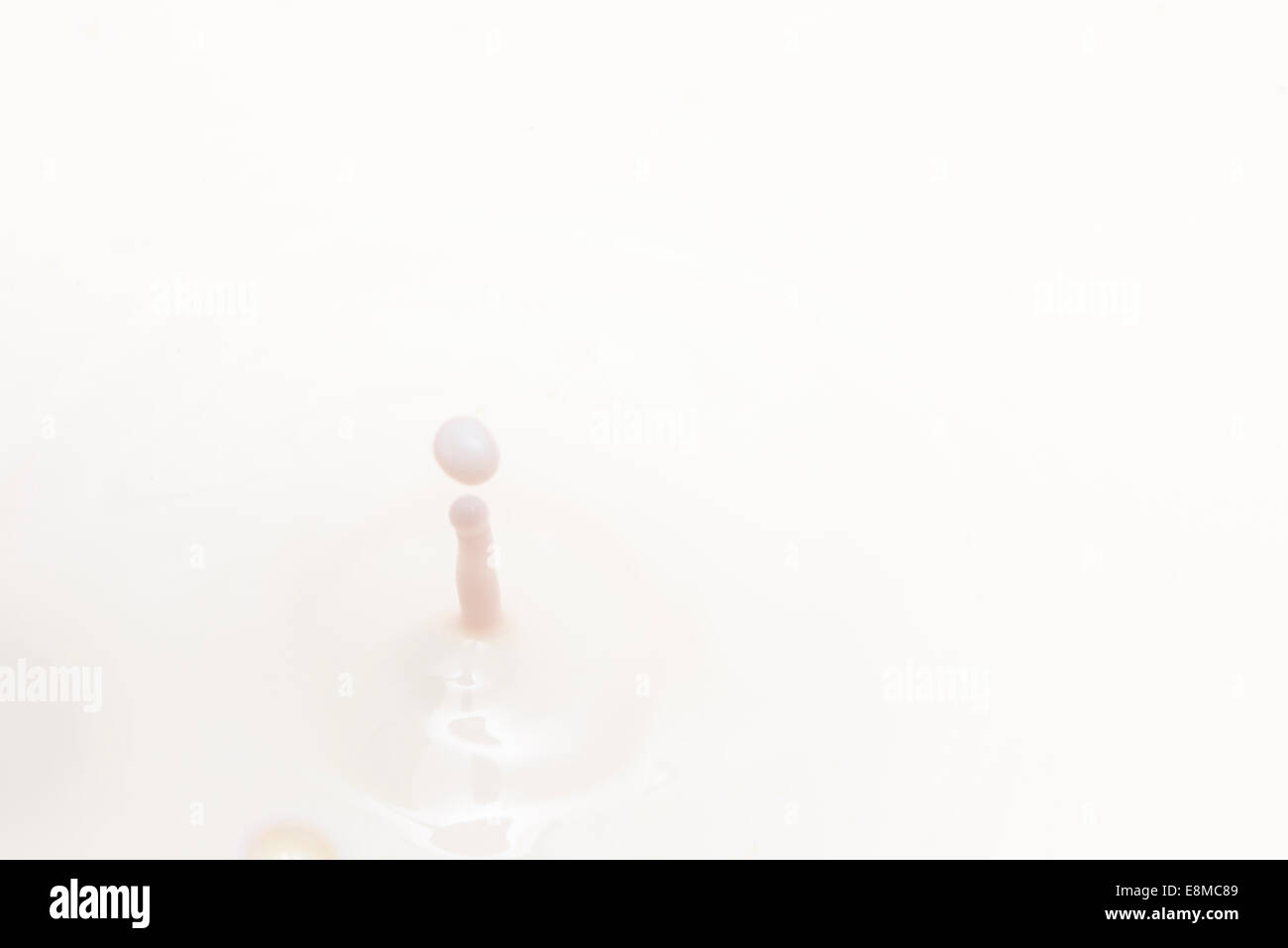 drop of milk falling and splashing Stock Photo - Alamy