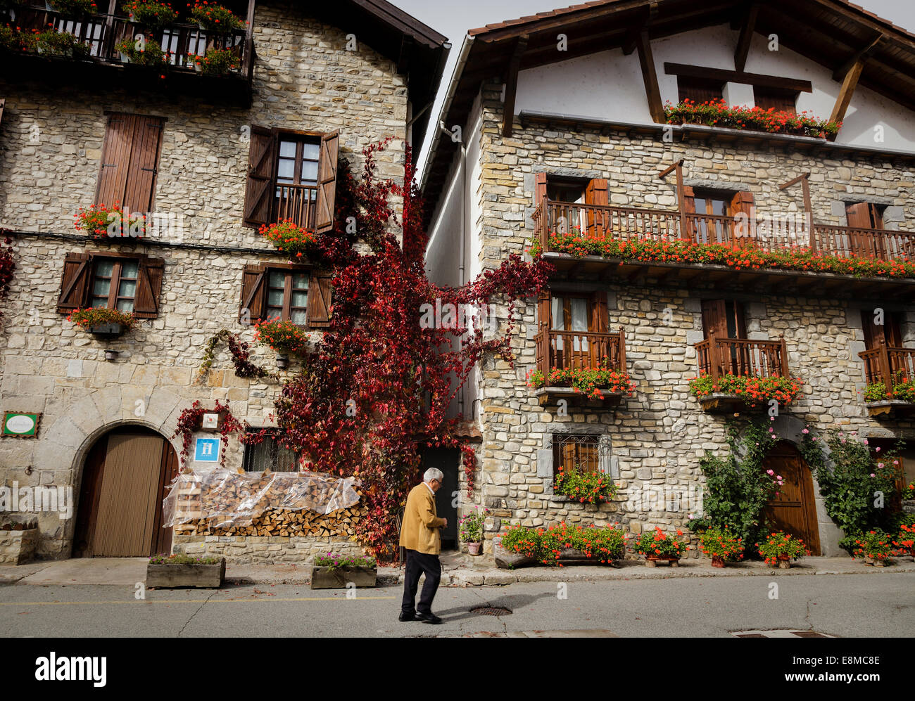Burgi. Roncal Valley, Navarre. Spain Stock Photo - Alamy