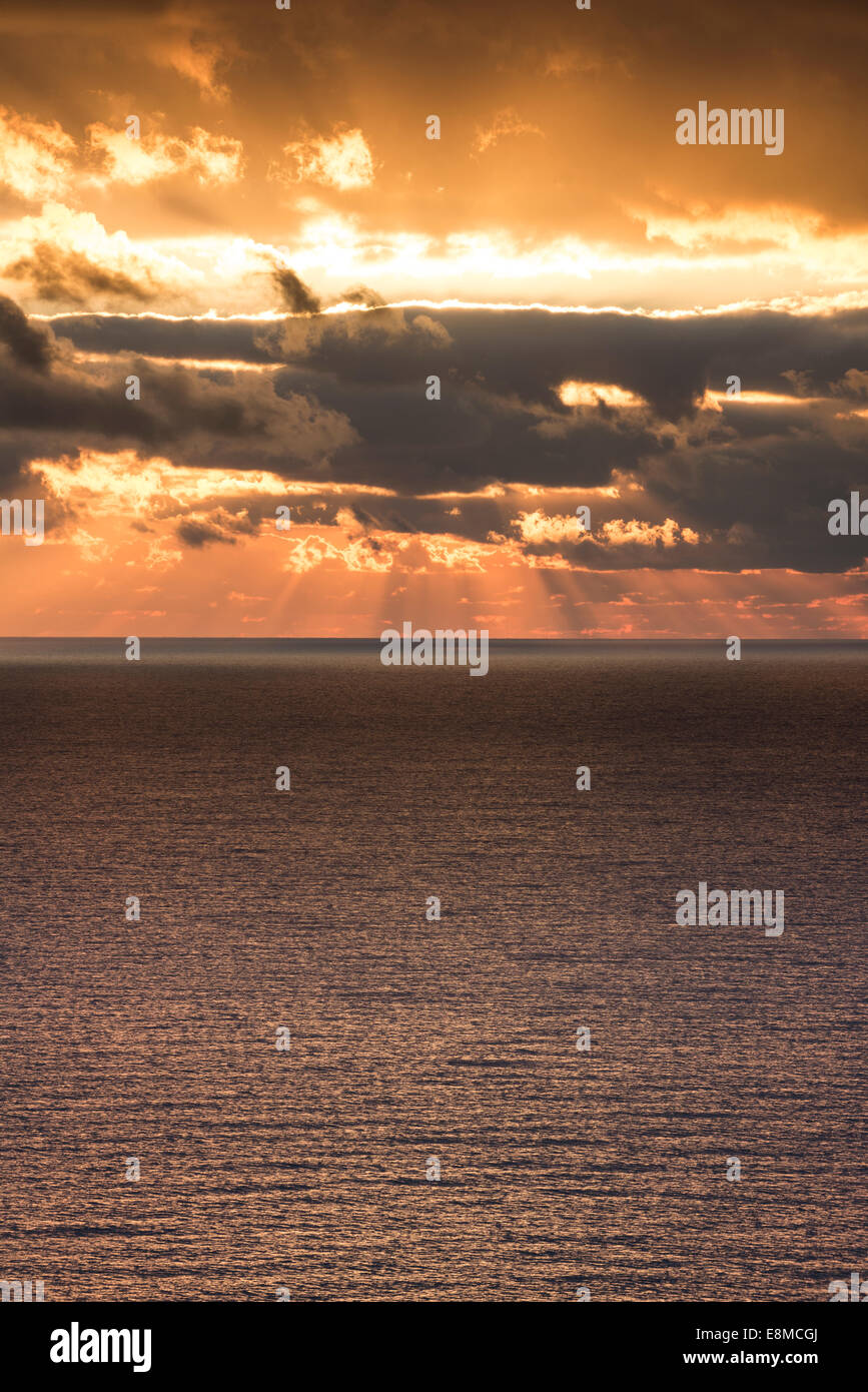 Sunrise from Sierra Helada natural park cliffs Stock Photo - Alamy