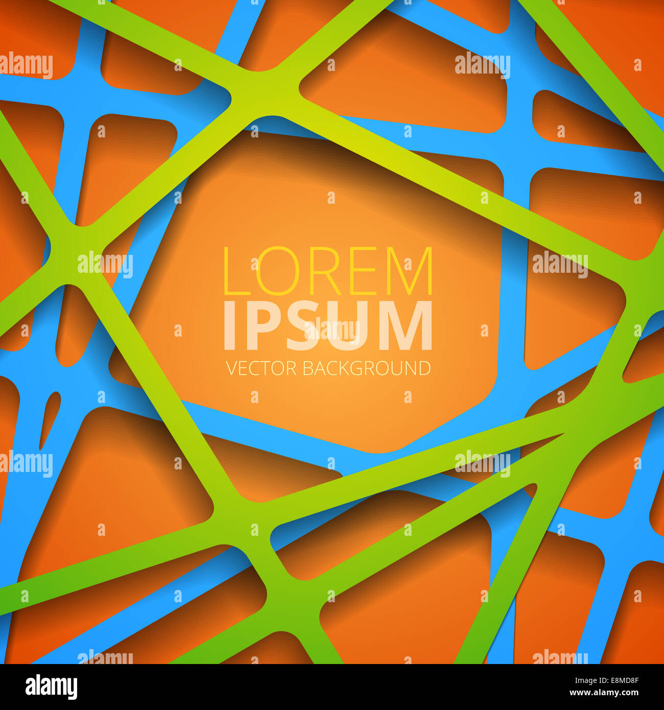 3D Orange Abstract Mesh Stock Photo - Alamy