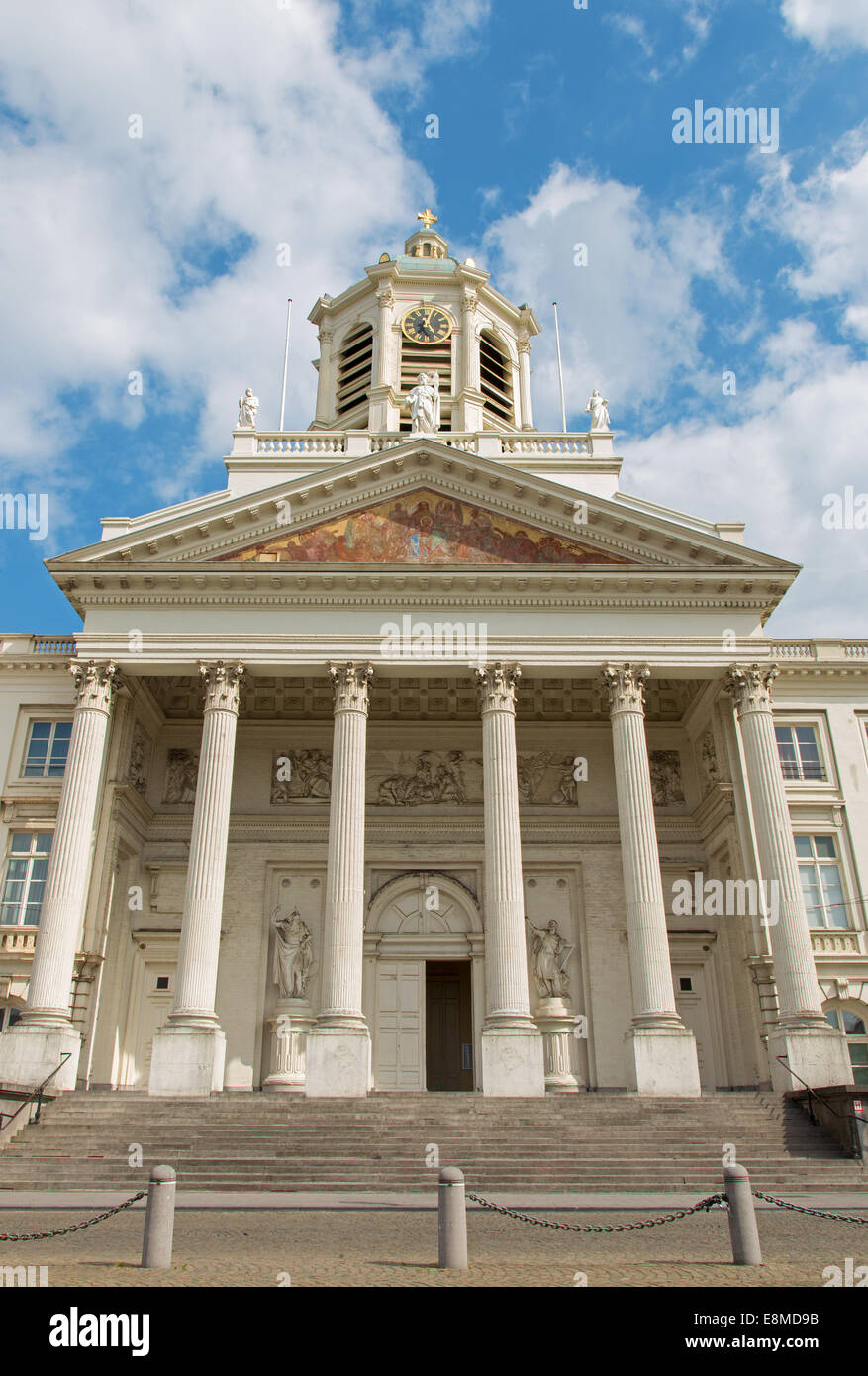 Brussels - The neoclassical church of St Jacques at The Coudenberg ...