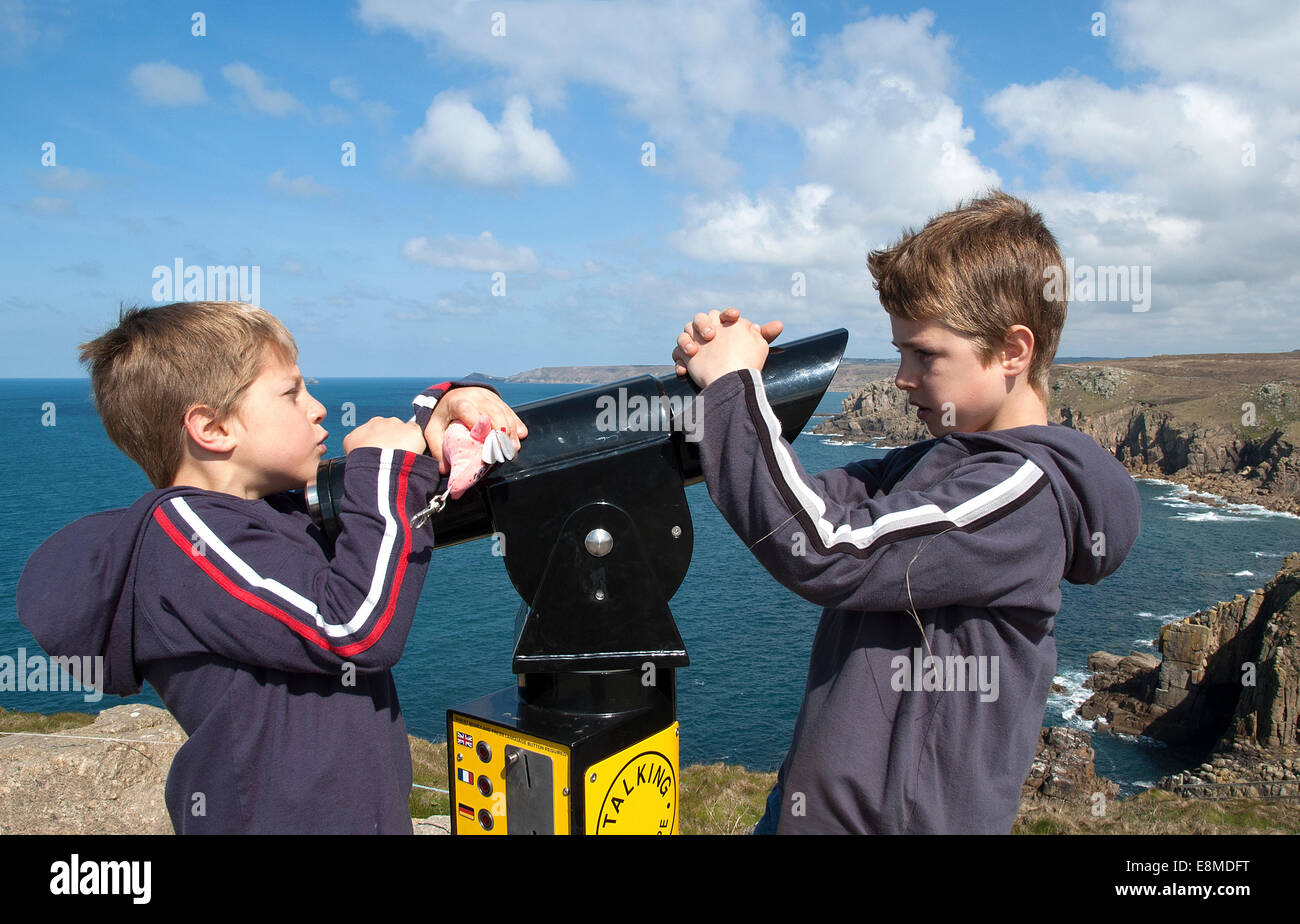 two young boys disagreeing Stock Photo - Alamy