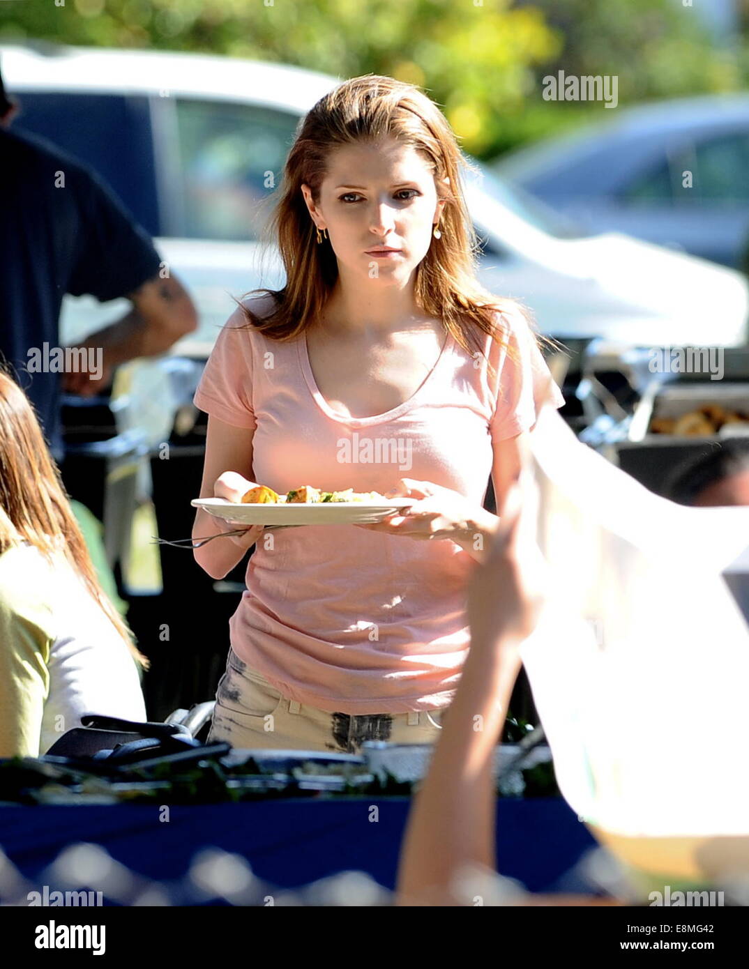 Cast members on the set of 'Cake' Featuring: Anna Kendrick Where: Los ...