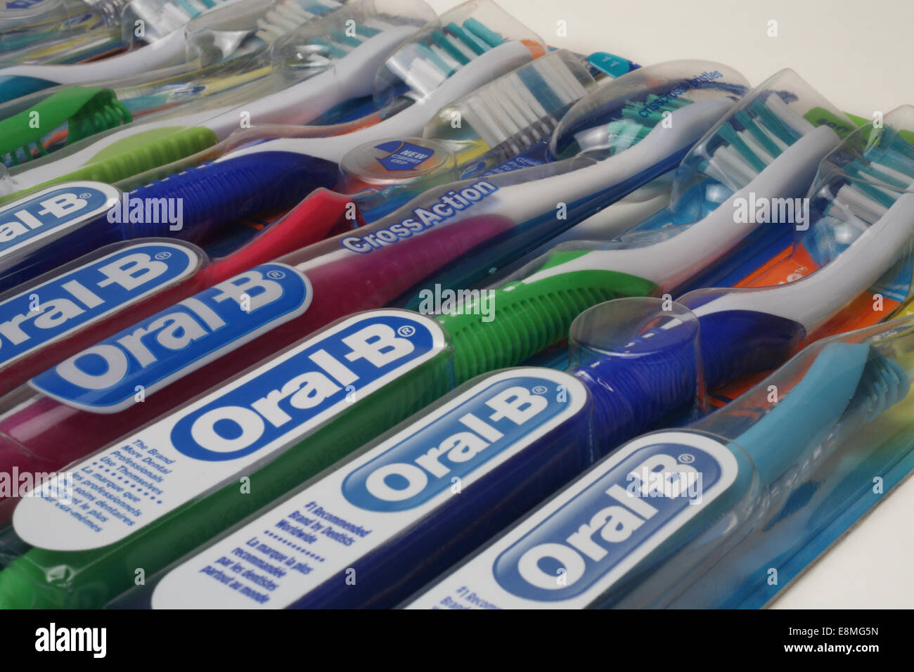 Packaged Oral-B Toothbrushes Stock Photo - Alamy