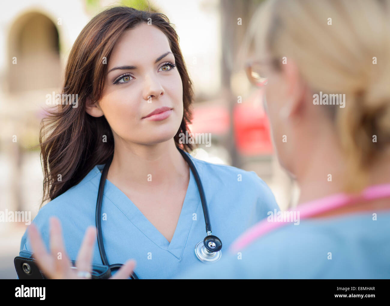 Nurses Talking High Resolution Stock Photography and Images - Alamy
