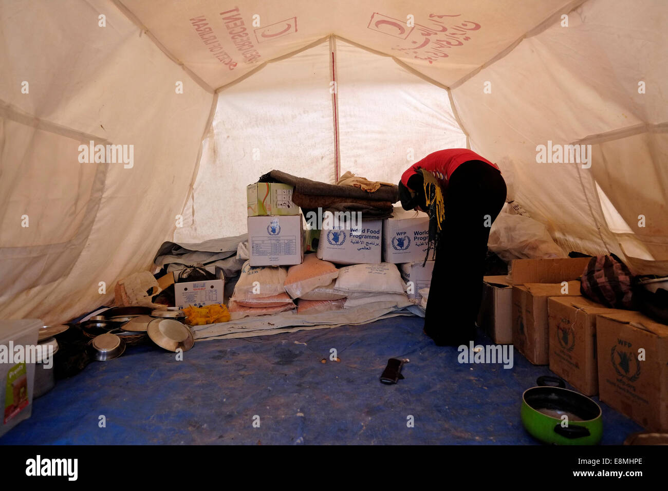 Boxes By Tent High Resolution Stock Photography and Images - Alamy