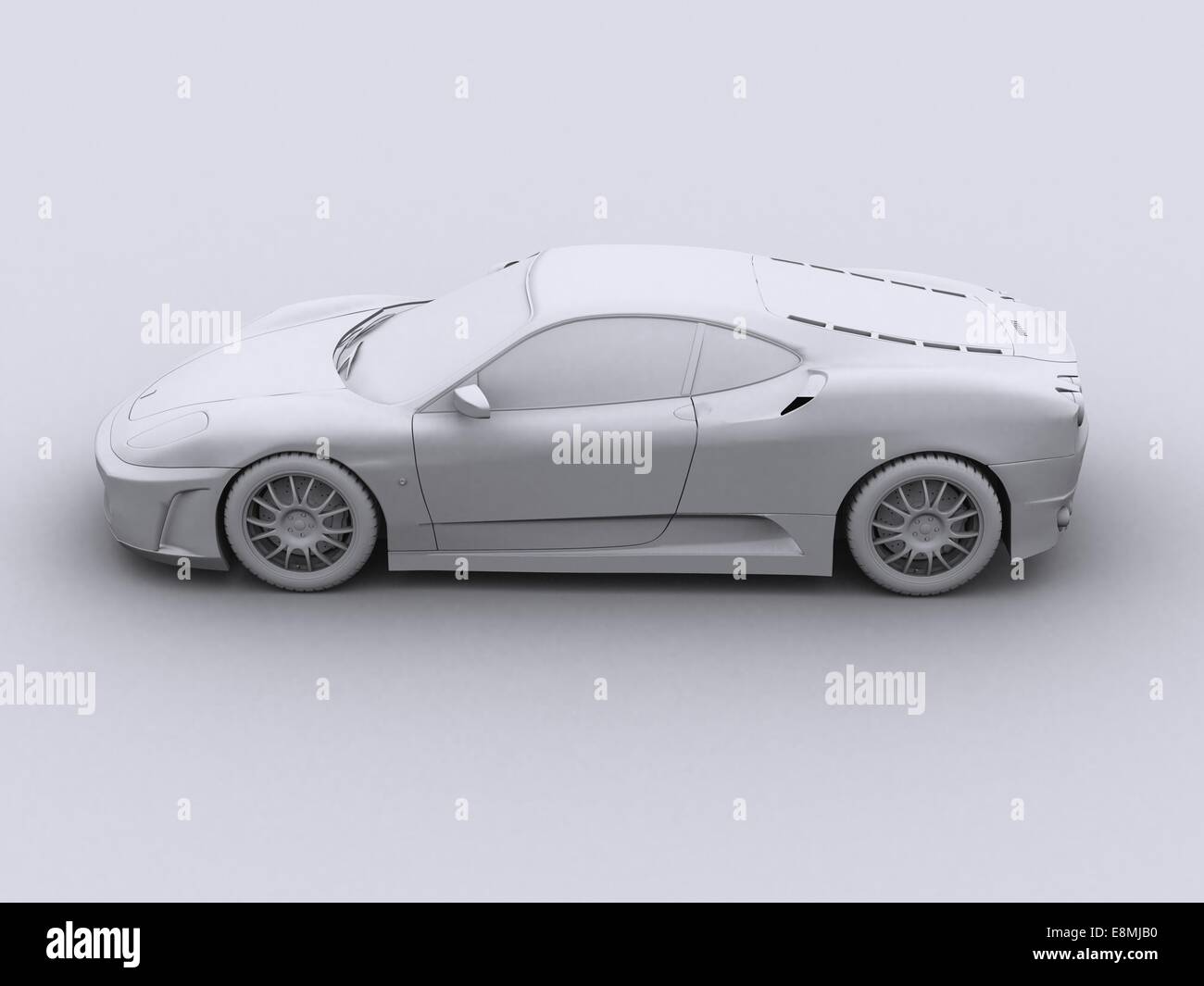 car model on white background Stock Photo - Alamy