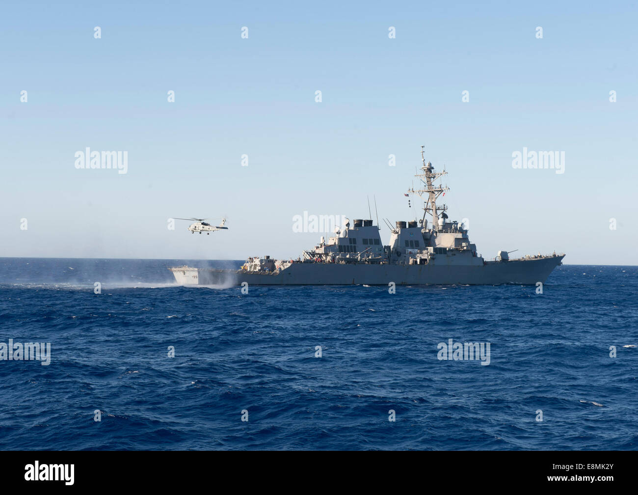 Mediterranean Sea, October 9, 2013 - An SH-60R Sea Hawk helicopter ...