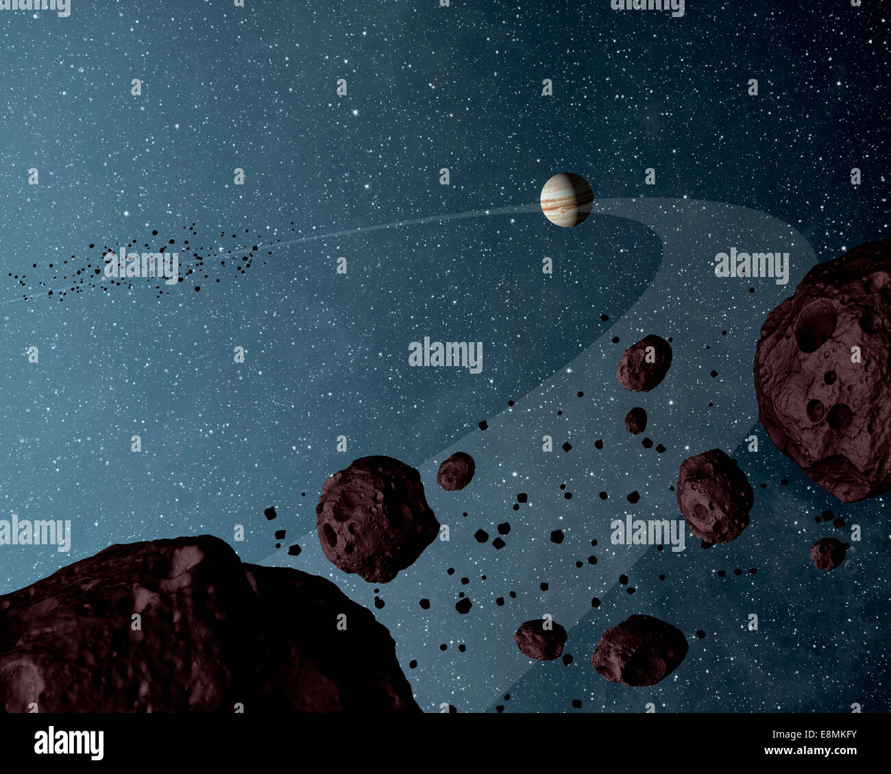 Trojans asteroid hi-res stock photography and images - Alamy