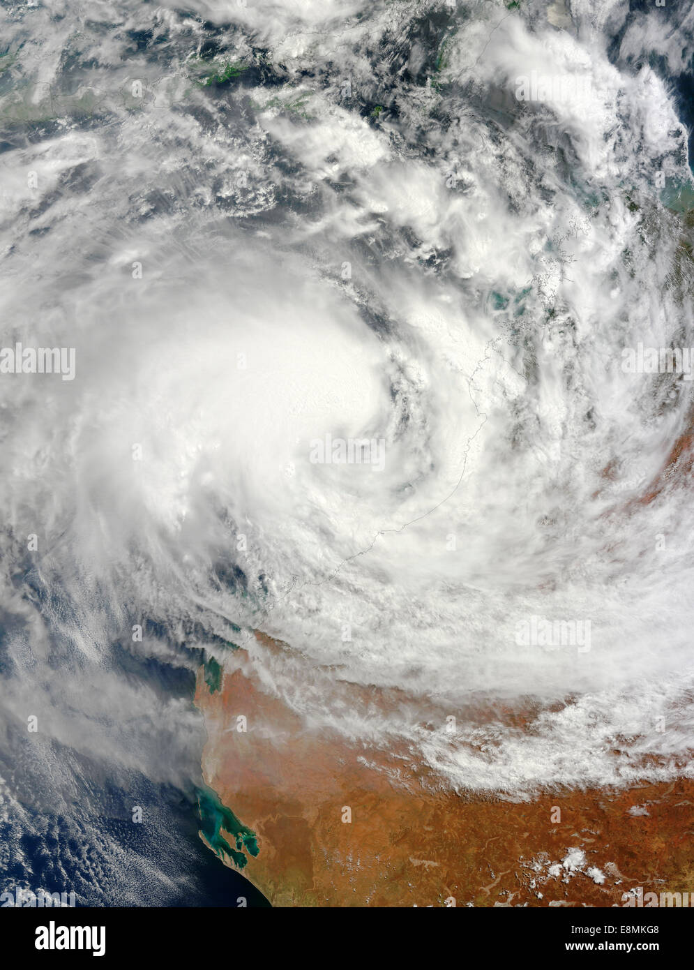 February 25, 2013 - Tropical Cyclone Rusty approaching the northwestern ...