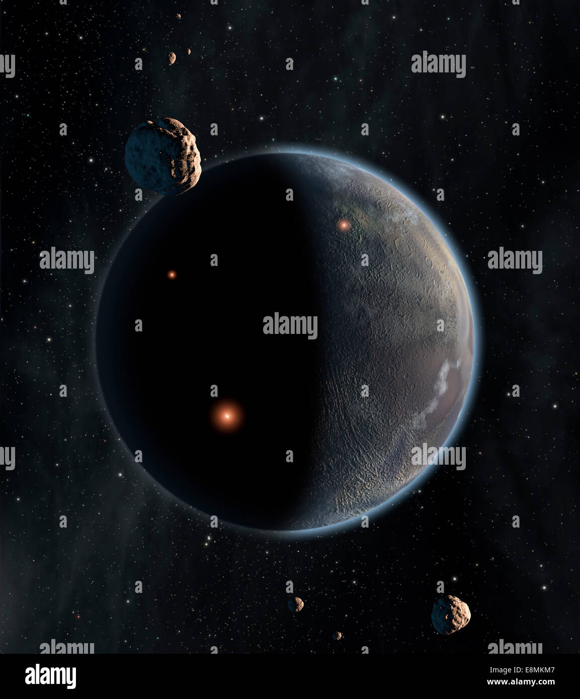 The earth in shadow from space hi-res stock photography and images - Alamy