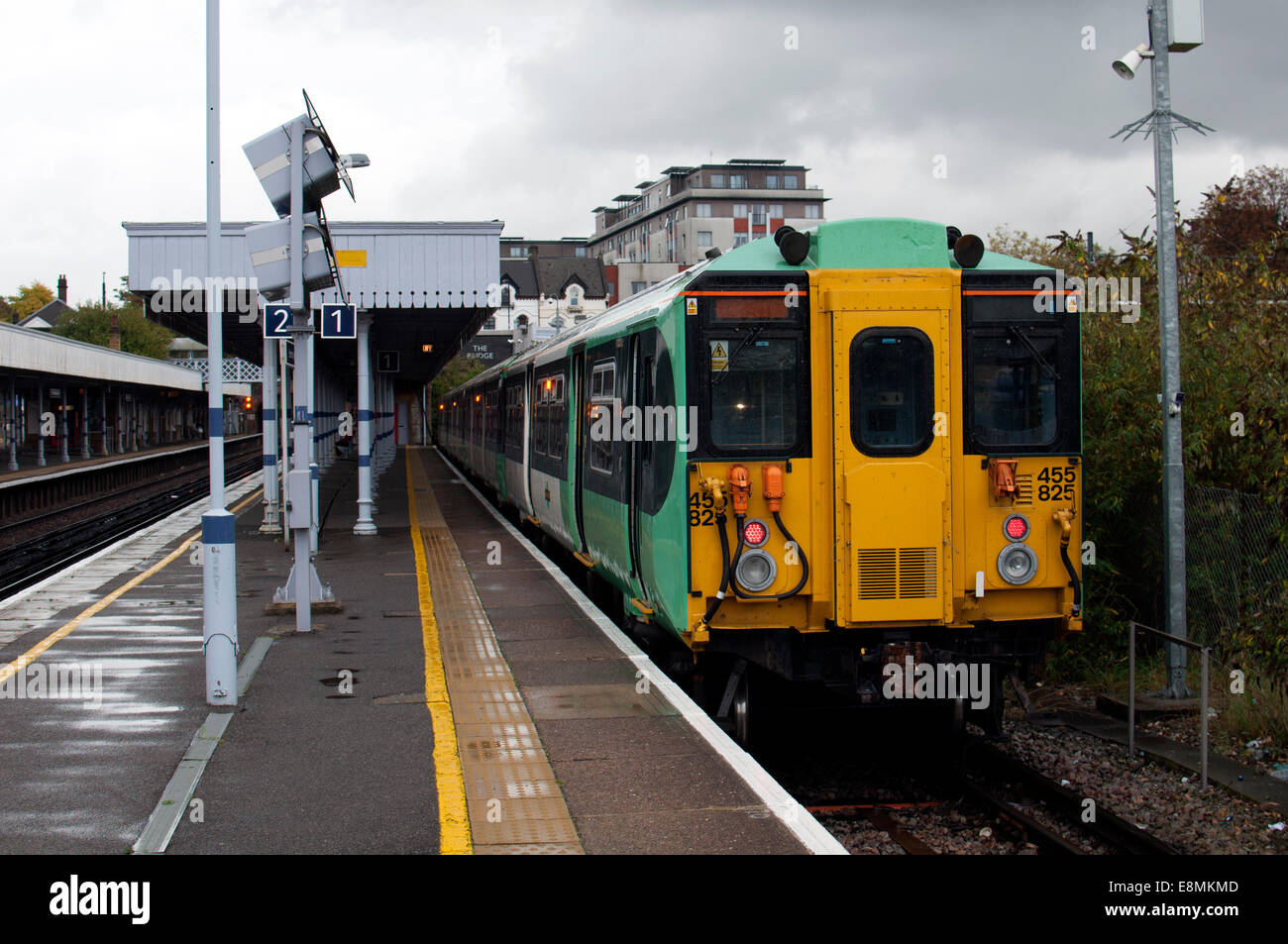 Southern Railway train at Beckenham Junction station, South London, UK ...
