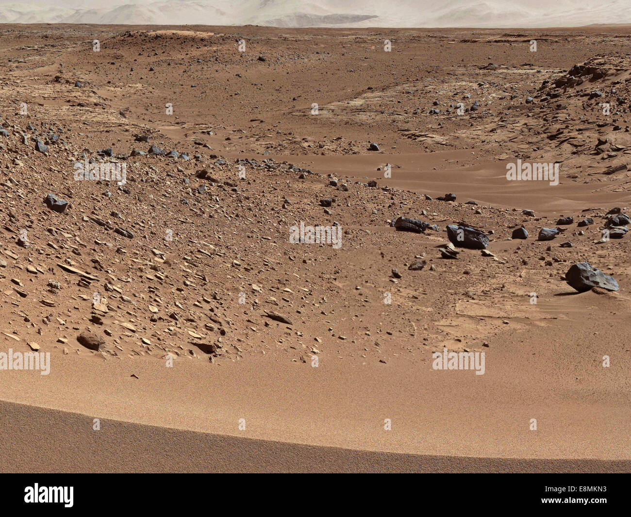 Martian valley on planet Mars Stock Photo - Alamy