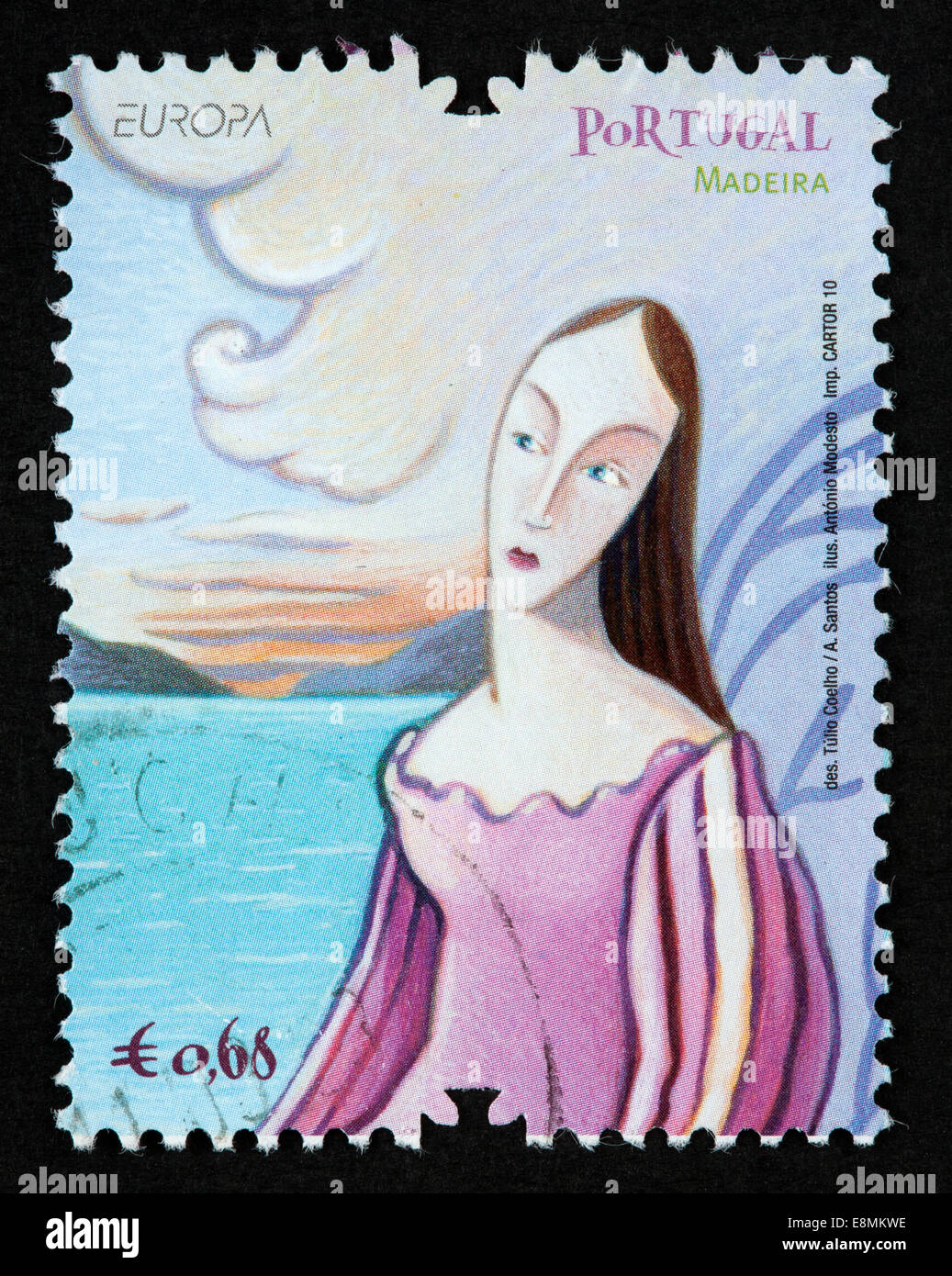 Postage stamp portugal hi-res stock photography and images - Alamy