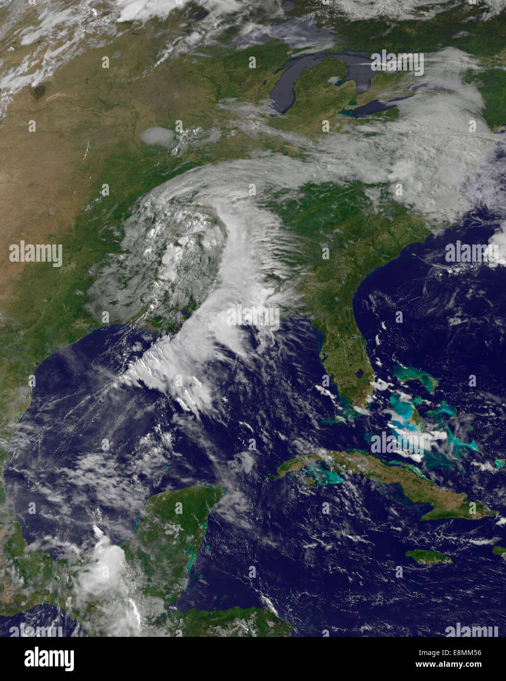 May 29, 2014 - Satellite view of clouds associated with a backdoor cold ...