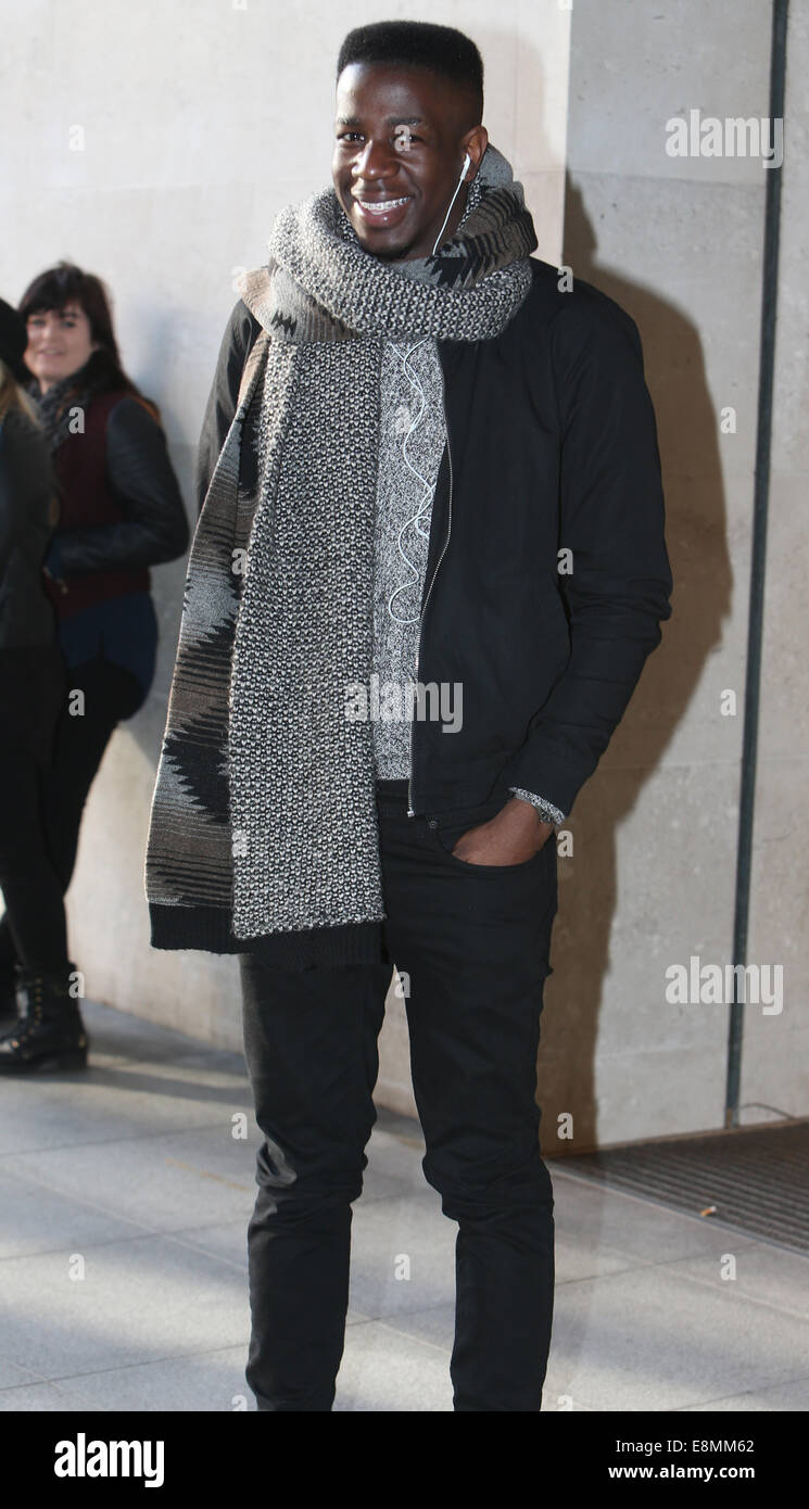 Jermain Jackman outside the BBC Studios Featuring: Jermain Jackman ...