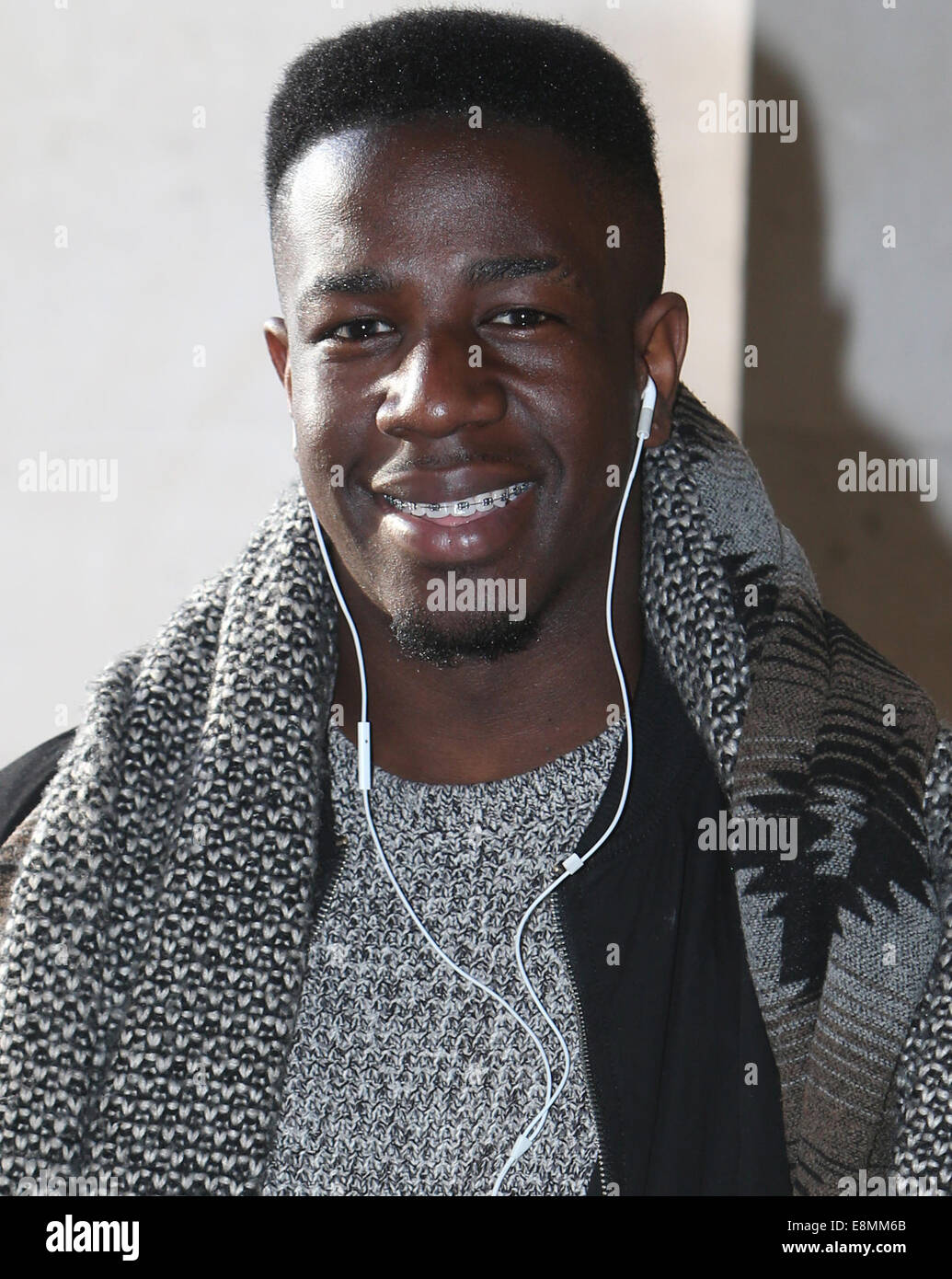 Jermain Jackman outside the BBC Studios Featuring: Jermain Jackman ...