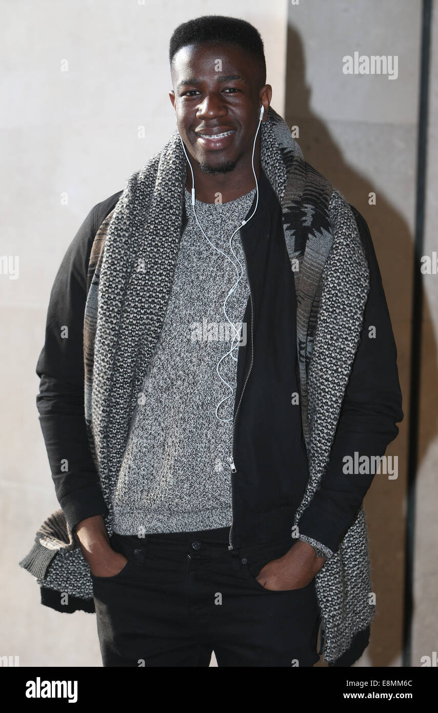 Jermain Jackman outside the BBC Studios Featuring: Jermain Jackman ...