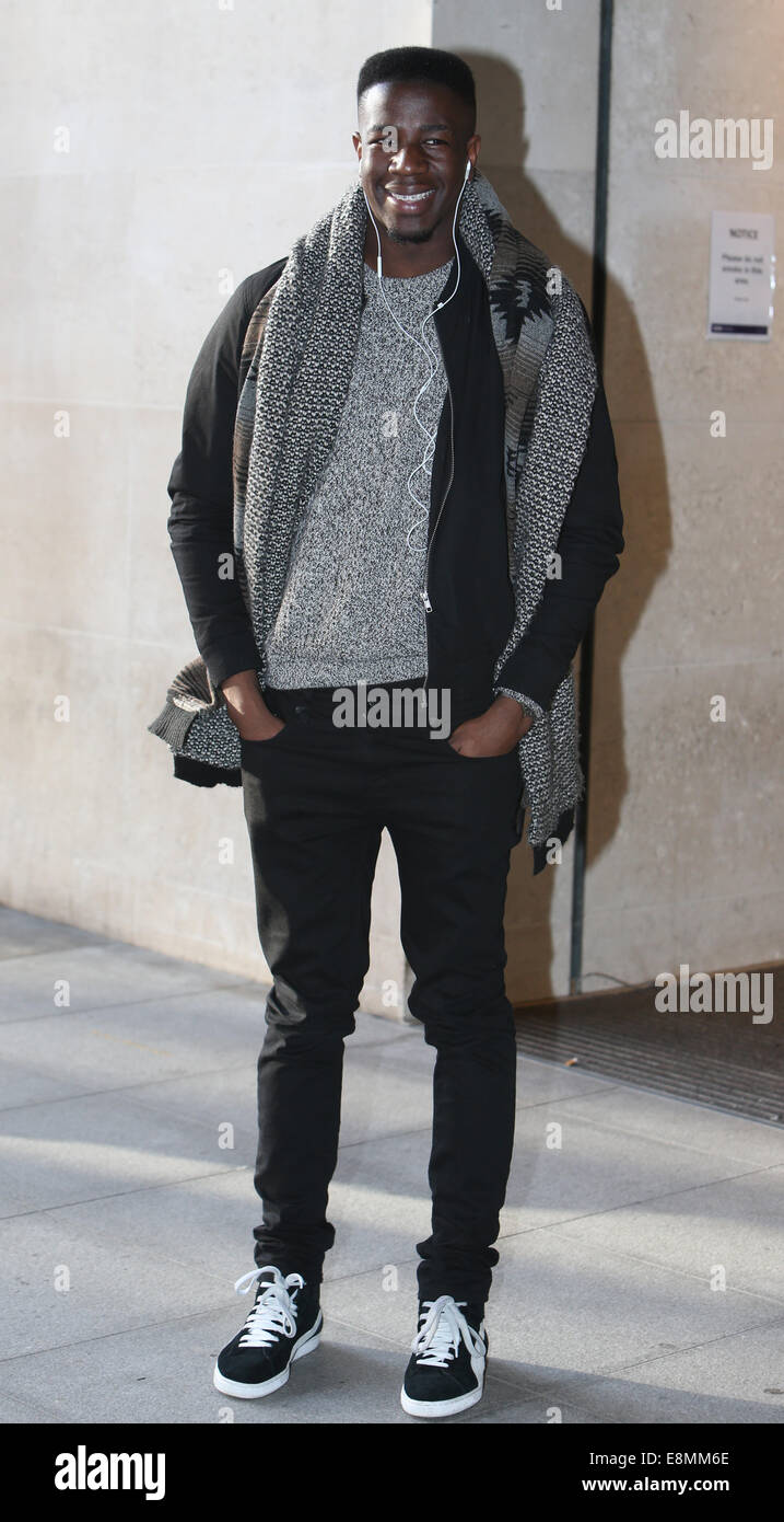 Jermain Jackman outside the BBC Studios Featuring: Jermain Jackman ...