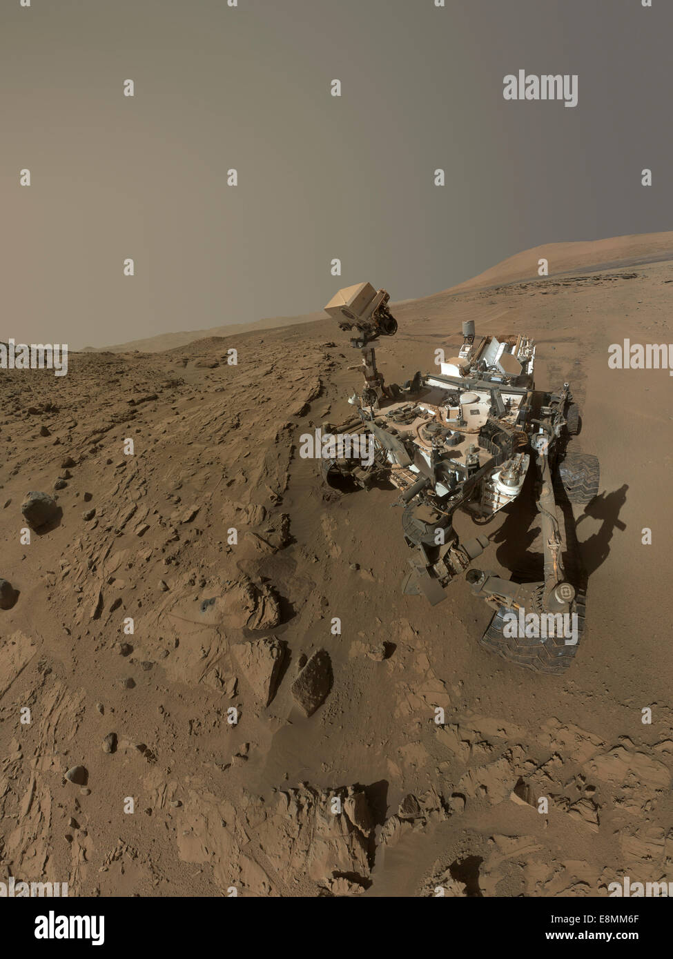 April 27, 2014 - NASA's Curiosity Mars rover used the camera at the end ...