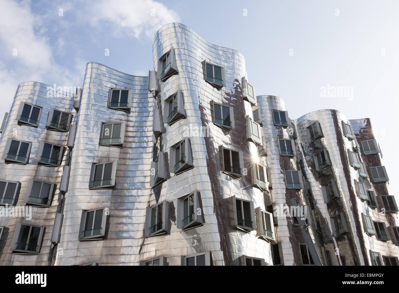 Stock Photo - Dusseldorf, Germany. The Neuer Zollhof building designed ...