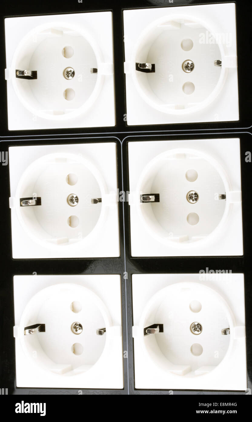 Many Wall Outlet Stock Photo - Alamy