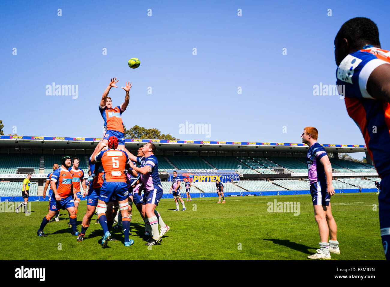 Sydney, AUSTRALIA - October 11, 2014: Greater Sydney Rams win the ball ...
