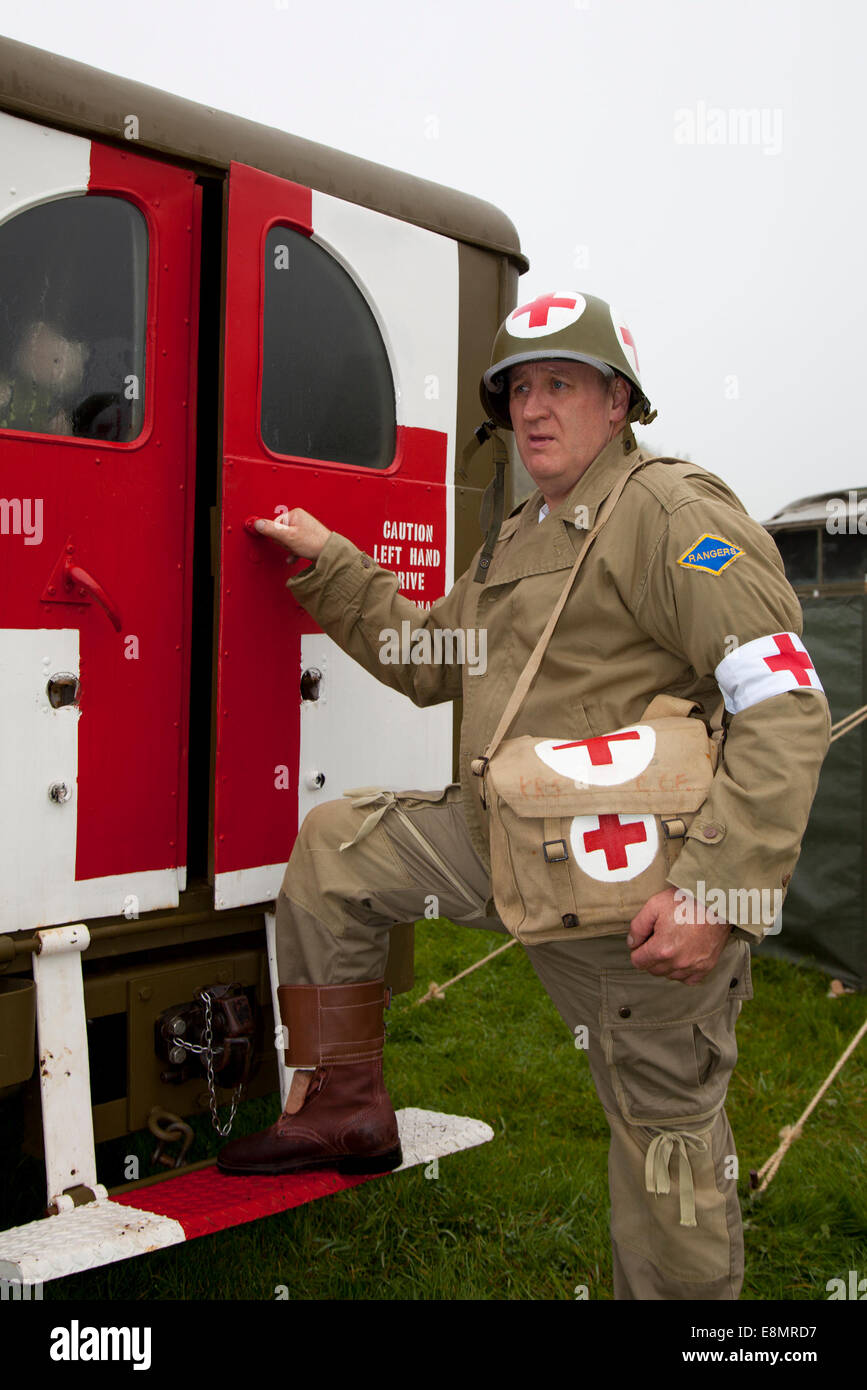 german soldier soldiers ww2 military reenactor reenactment battle ...