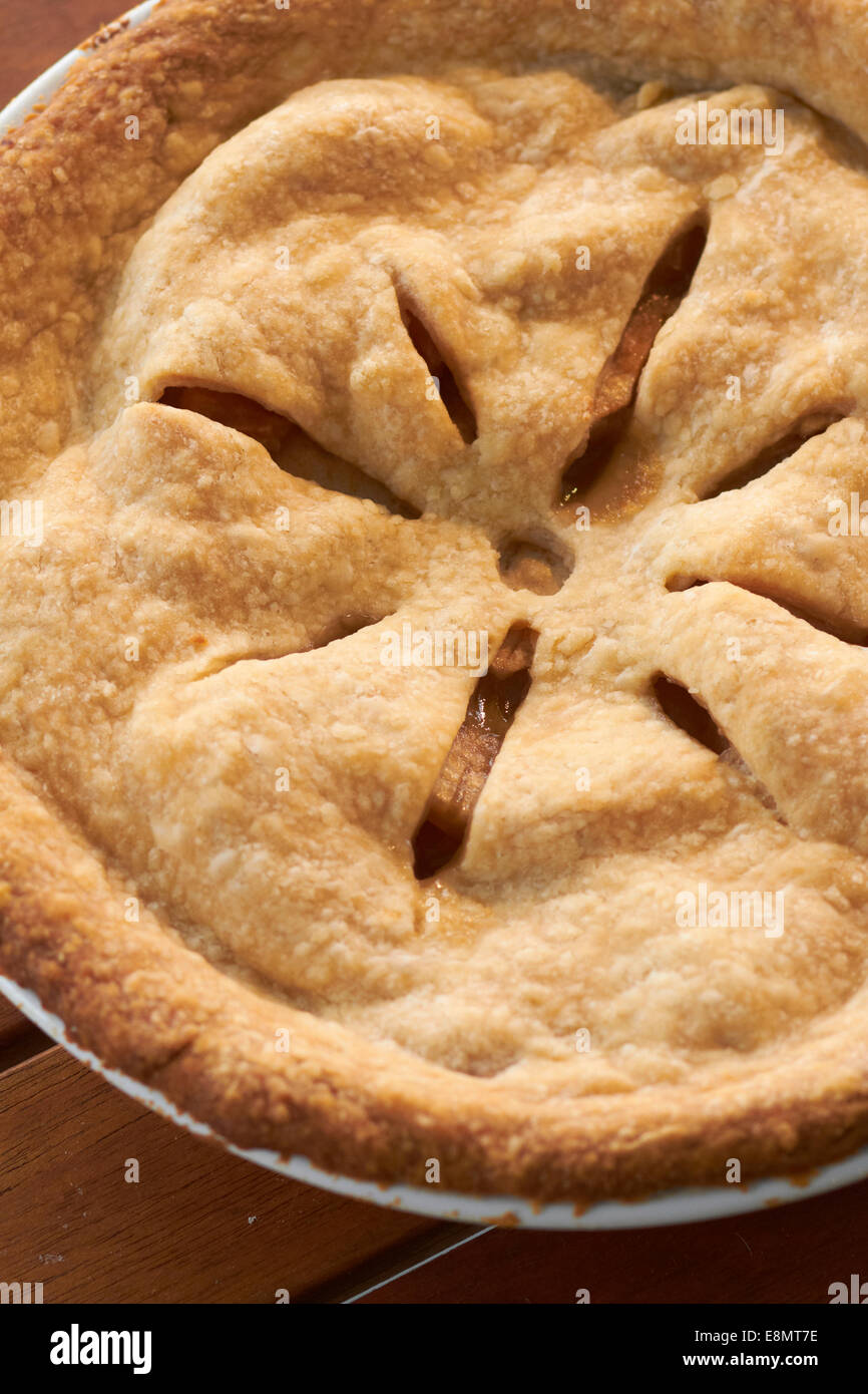 Apple Pie close up Stock Photo - Alamy