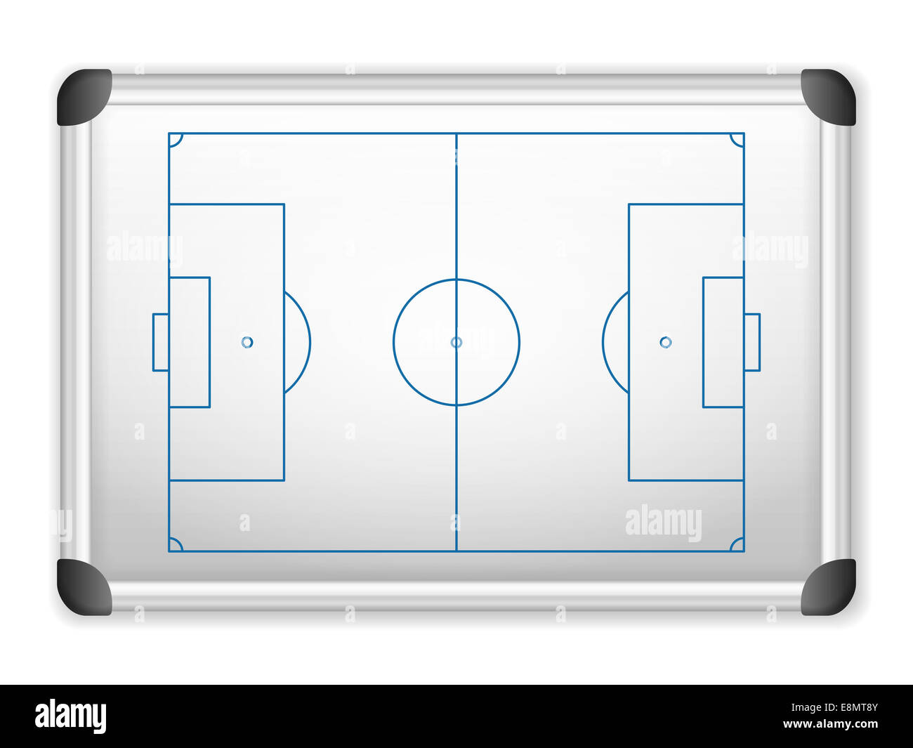 Sport field plan on whiteboard Stock Photo - Alamy