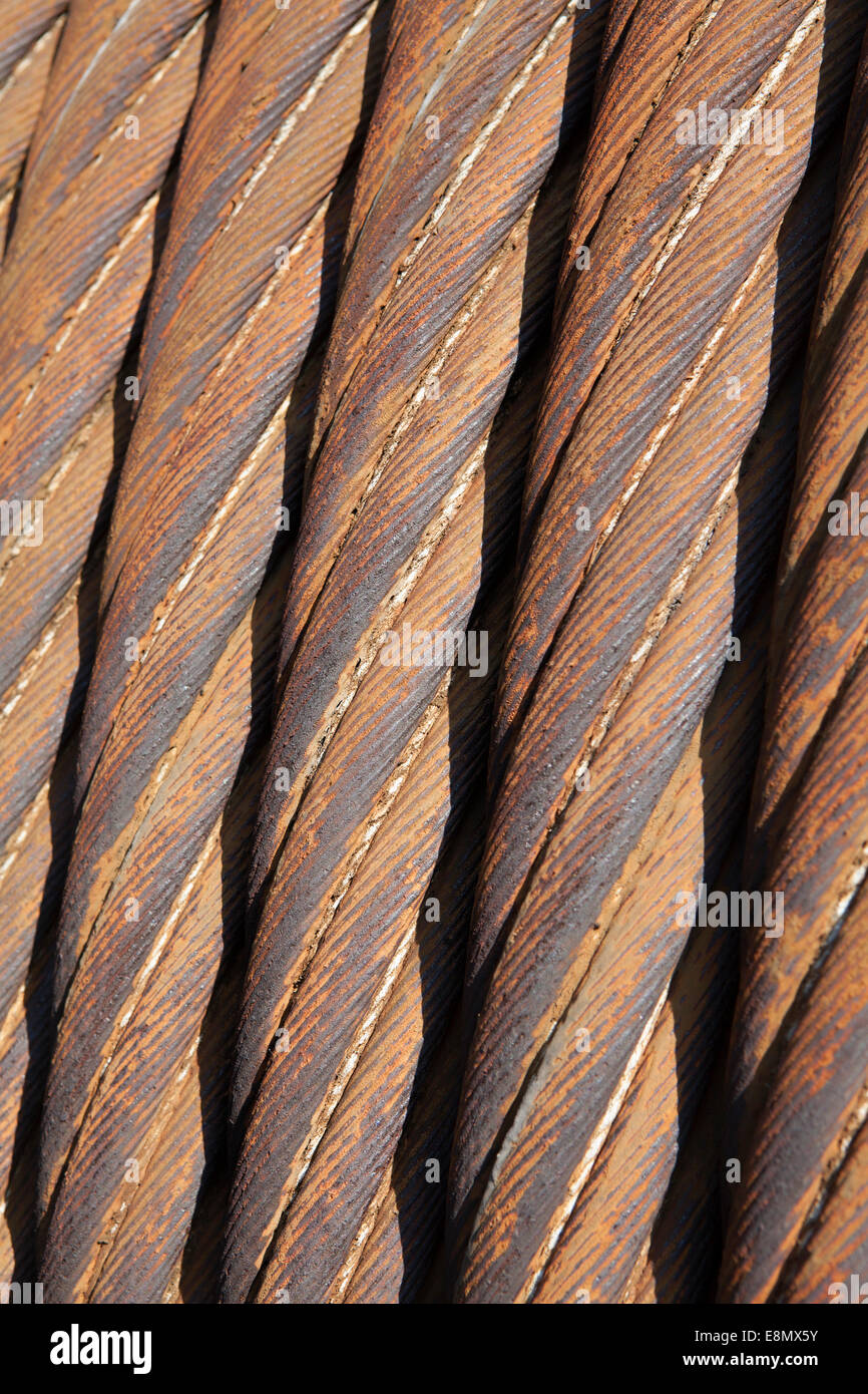 Old cable drums hi-res stock photography and images - Alamy