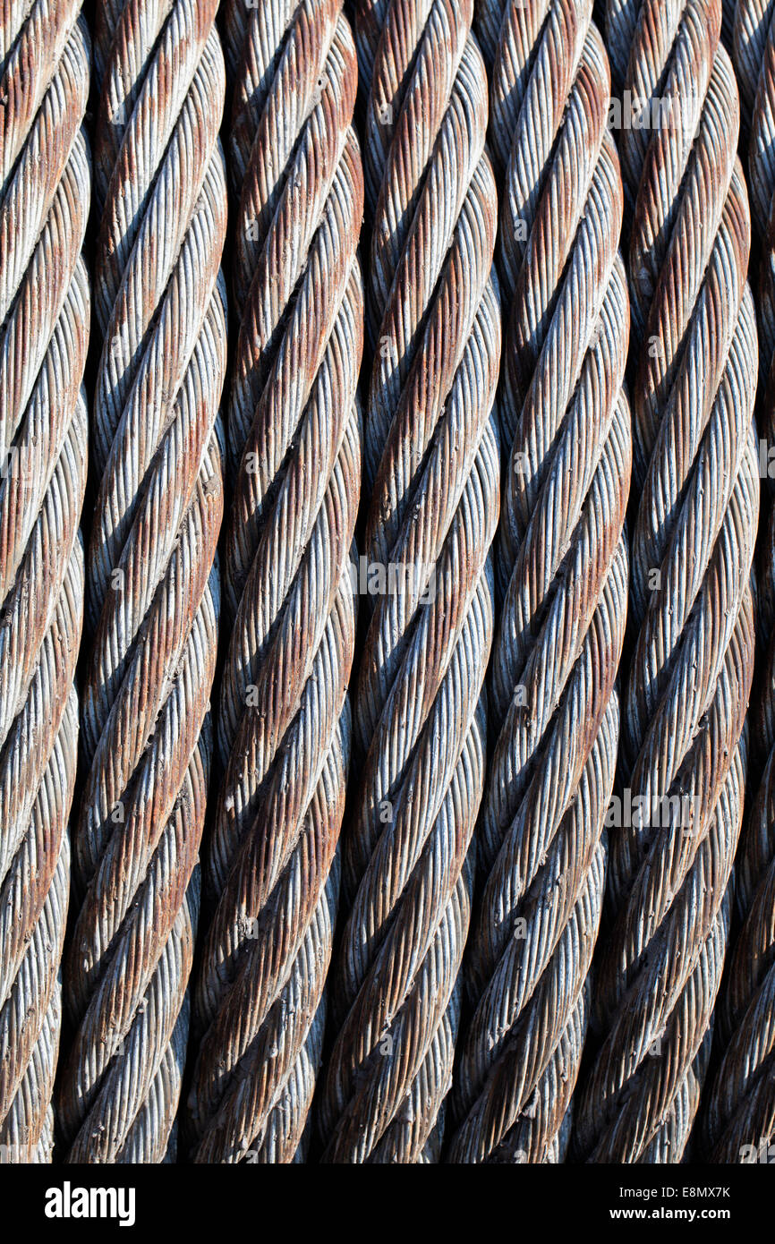 Old cable drums hi-res stock photography and images - Alamy