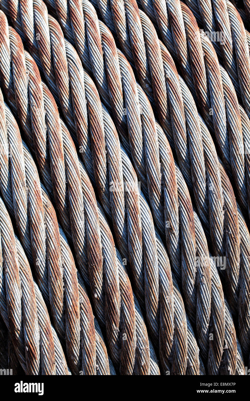 Old cable drums hi-res stock photography and images - Alamy
