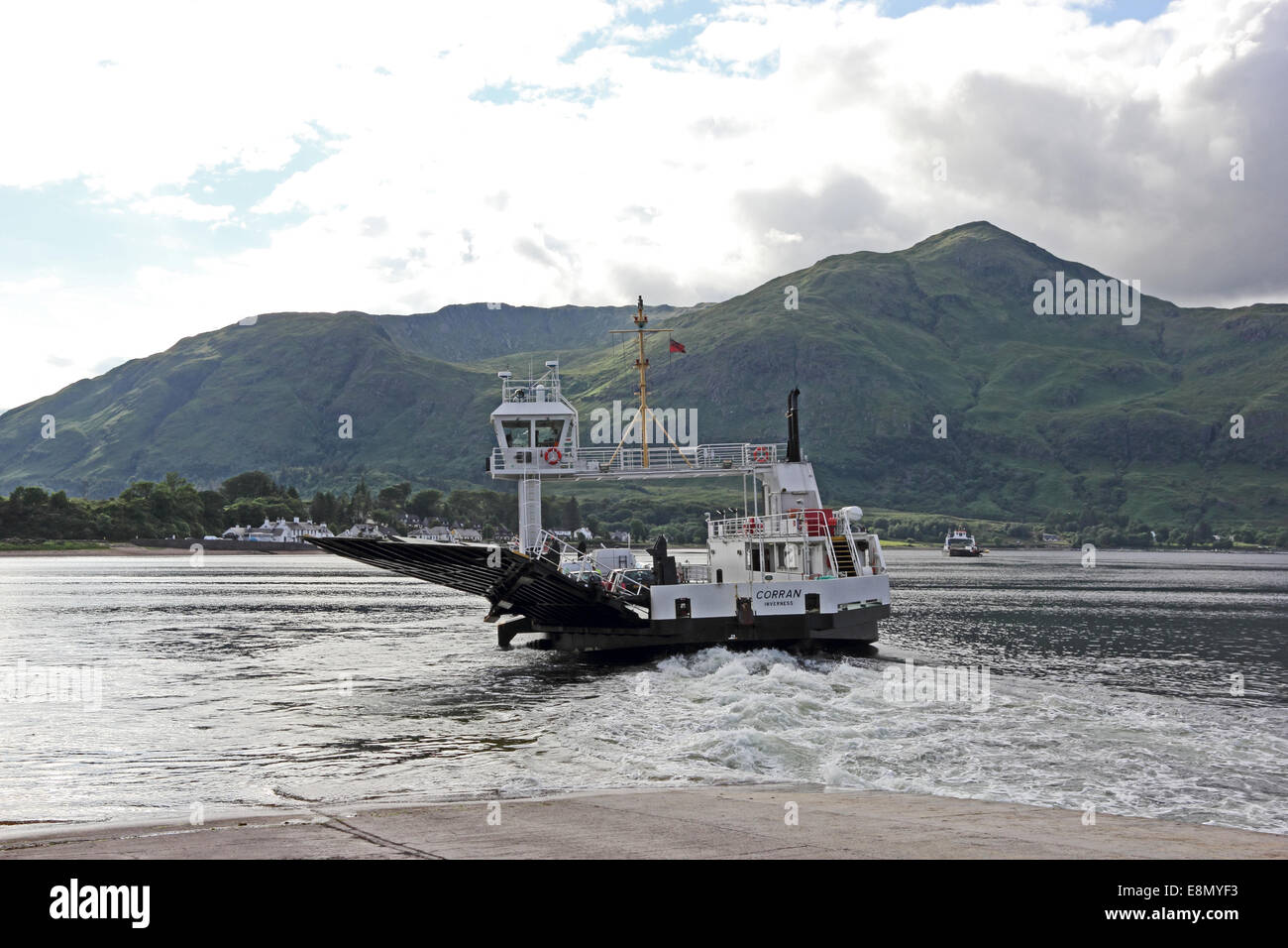 Corran ferry across Loch Linhe from Corran to Ardgour, Scotland ...