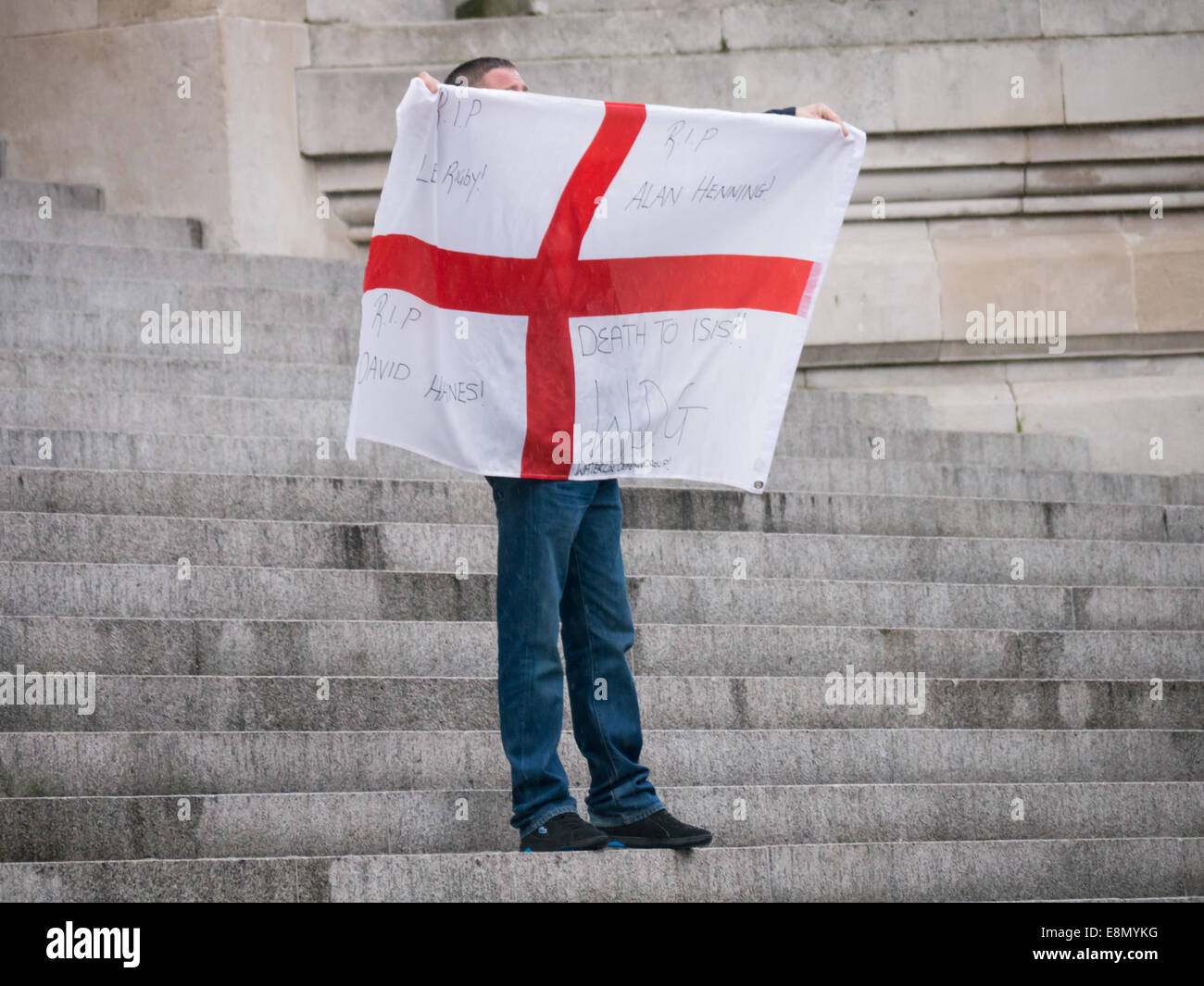 English defence league flag hi-res stock photography and images - Alamy