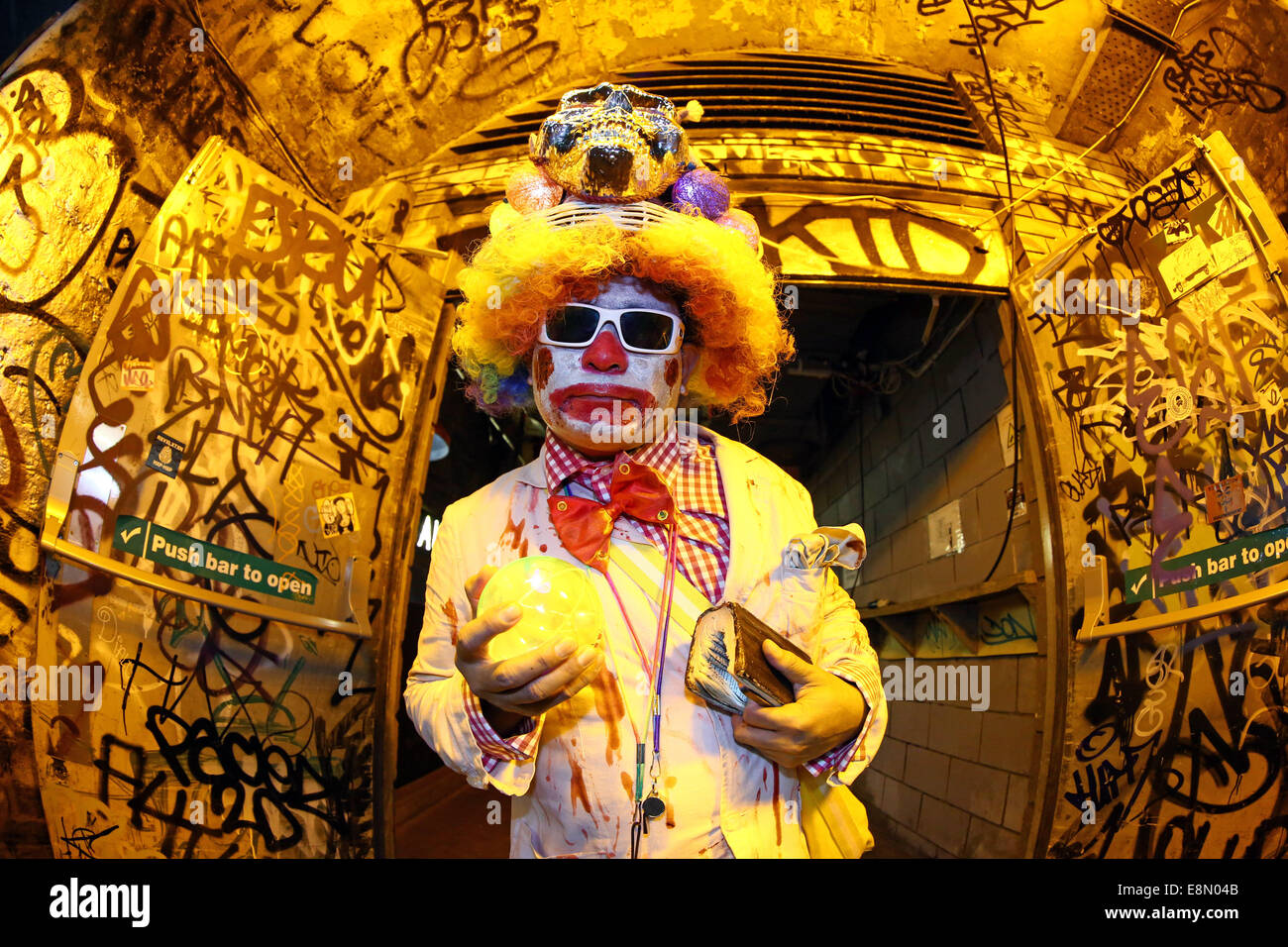 London, UK. 11th October 2014. Zombies invade London on World Zombie ...