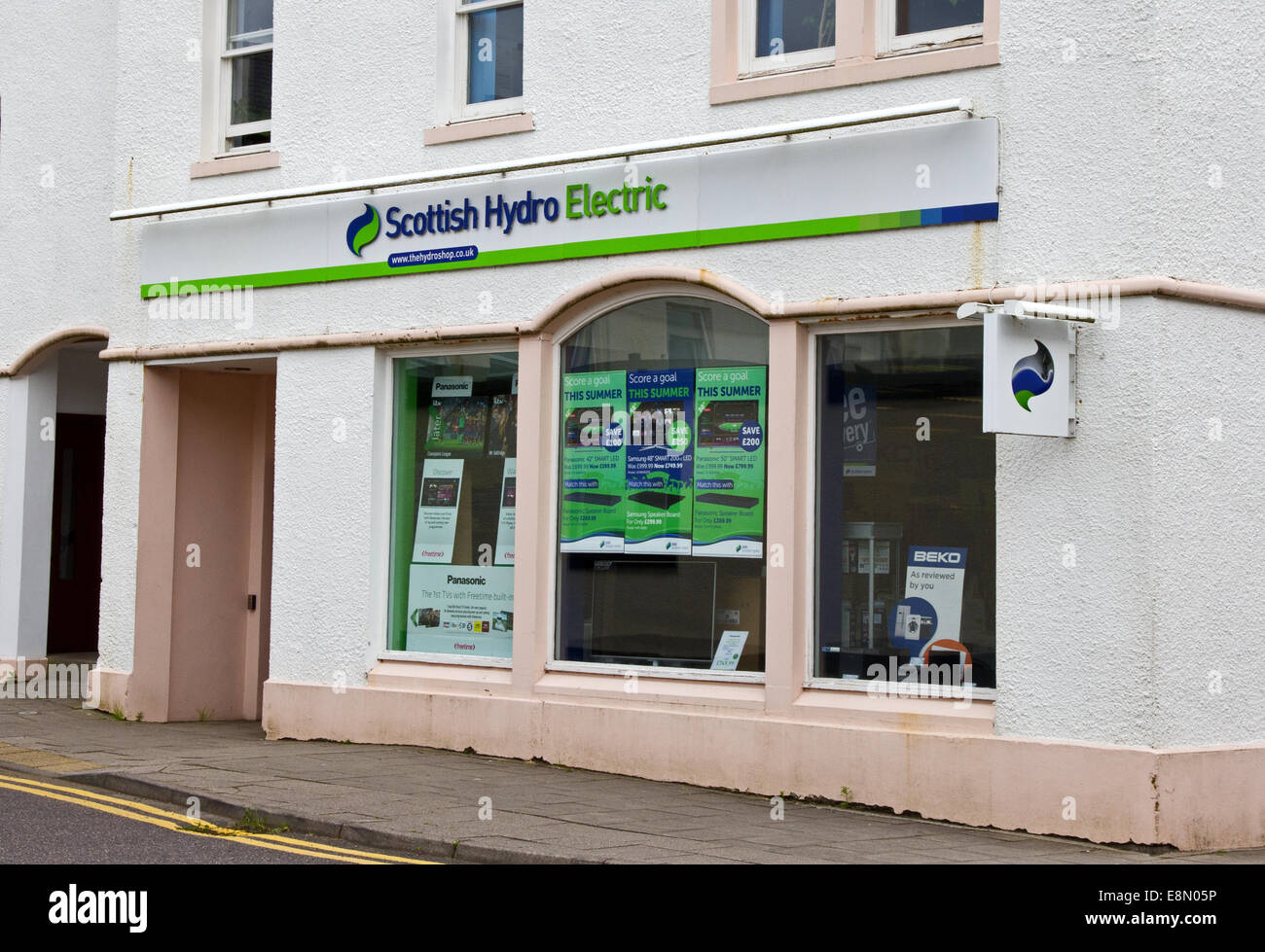 Scottish Hydro Electric shop Stock Photo - Alamy