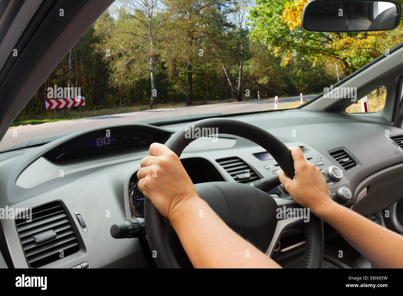 driving a car Stock Photo - Alamy