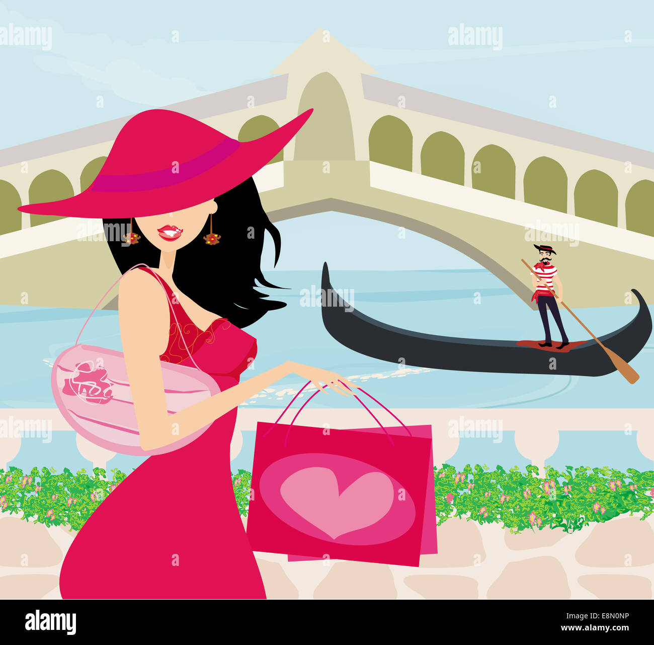 Female gondolier in venice hi-res stock photography and images - Alamy
