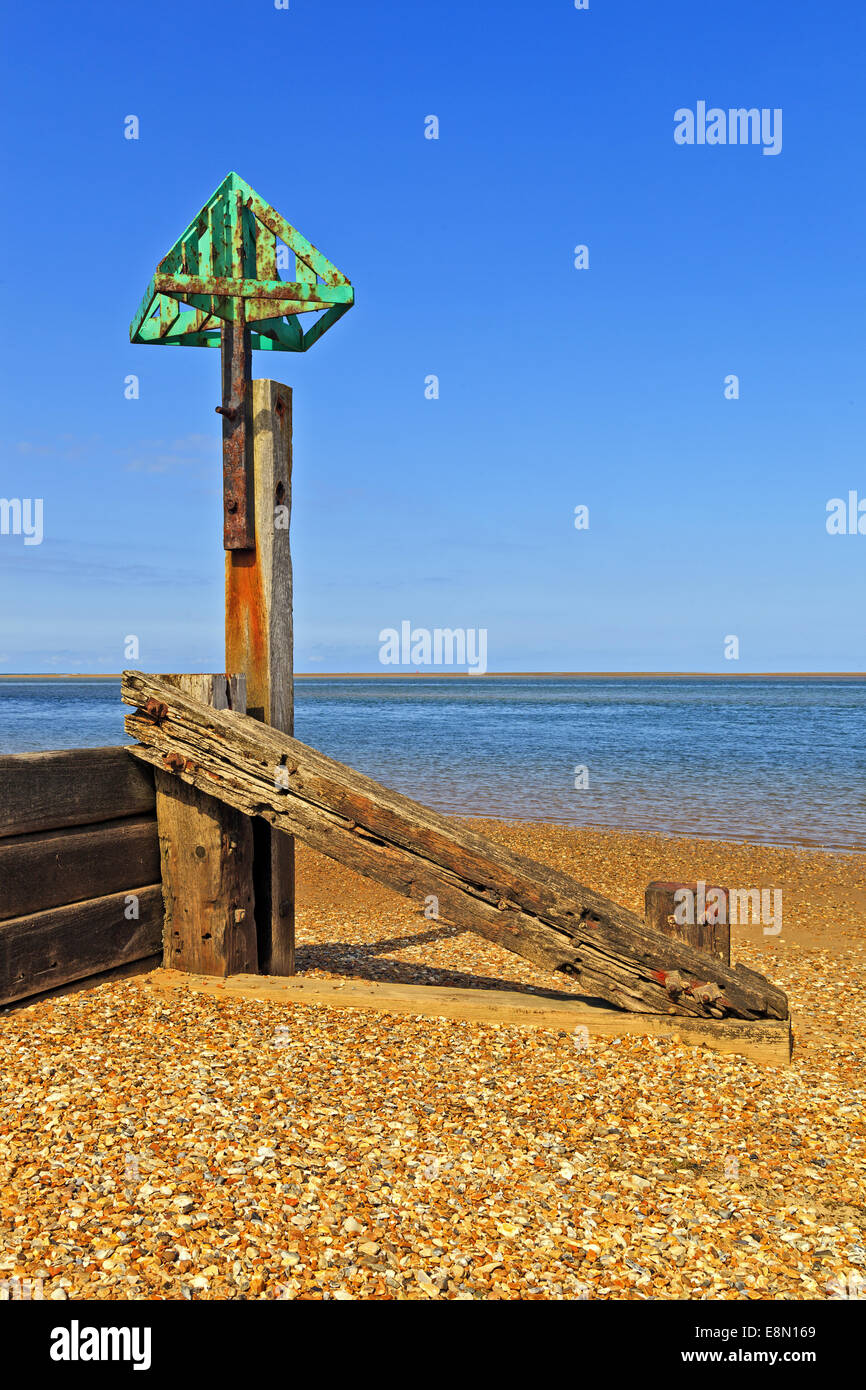 Sea Defence Groyne at Wells-next-the-Sea, Norfolk Stock Photo - Alamy