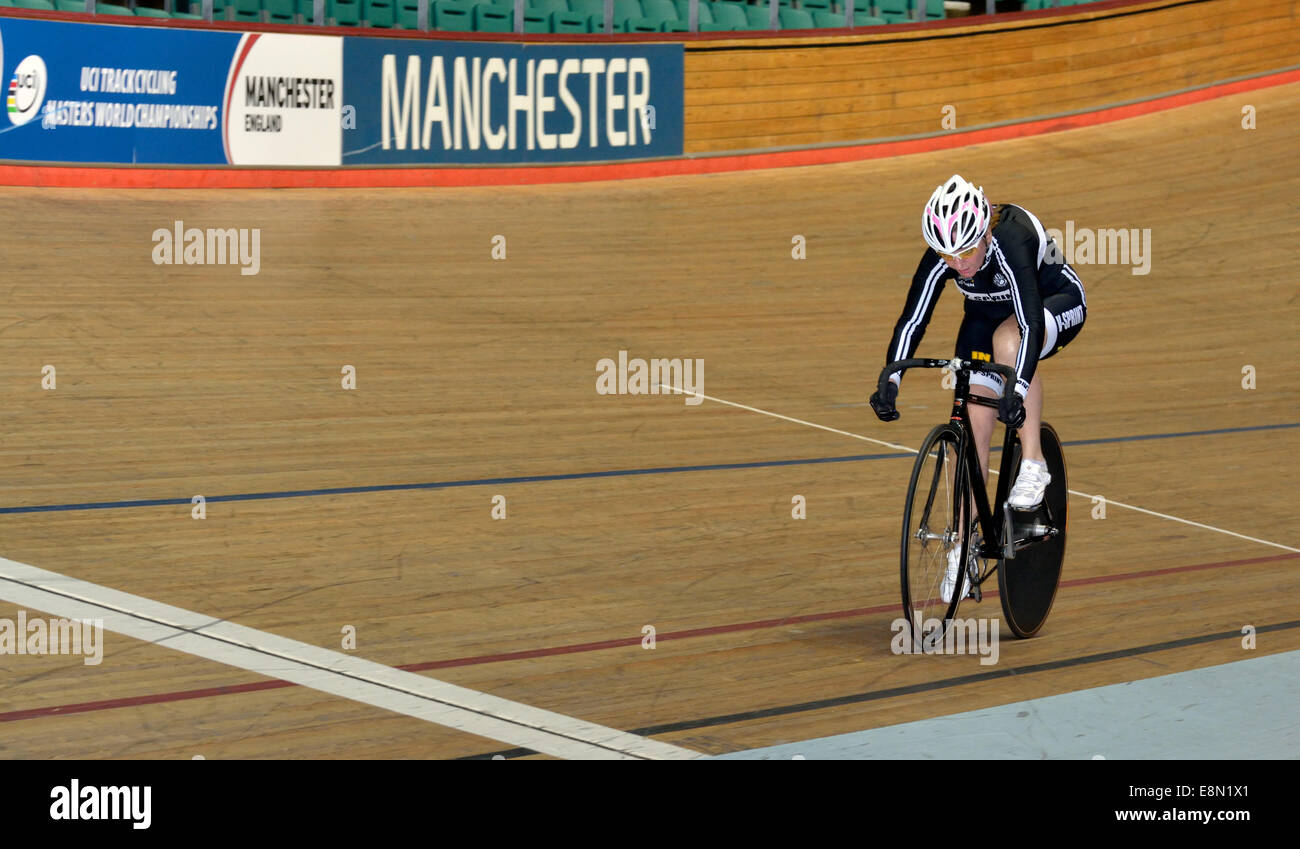 Velodrome Manchester, UK 11th October 2014 Jeanette Baxter (GB) in the ...