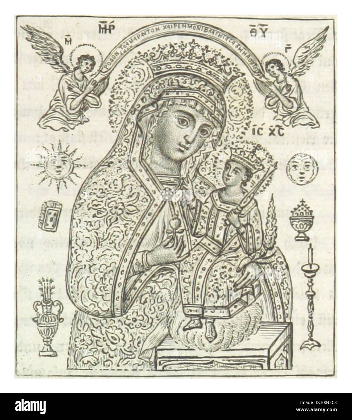 This 19th-century illustration from Bartholdy's work focuses on icon ...