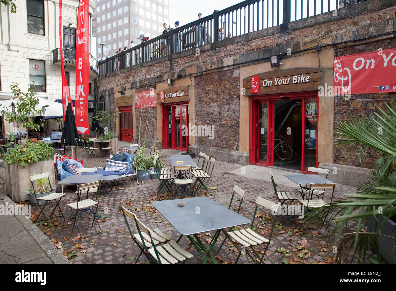 On your bike repair shop in Borough Market London Stock Photo - Alamy
