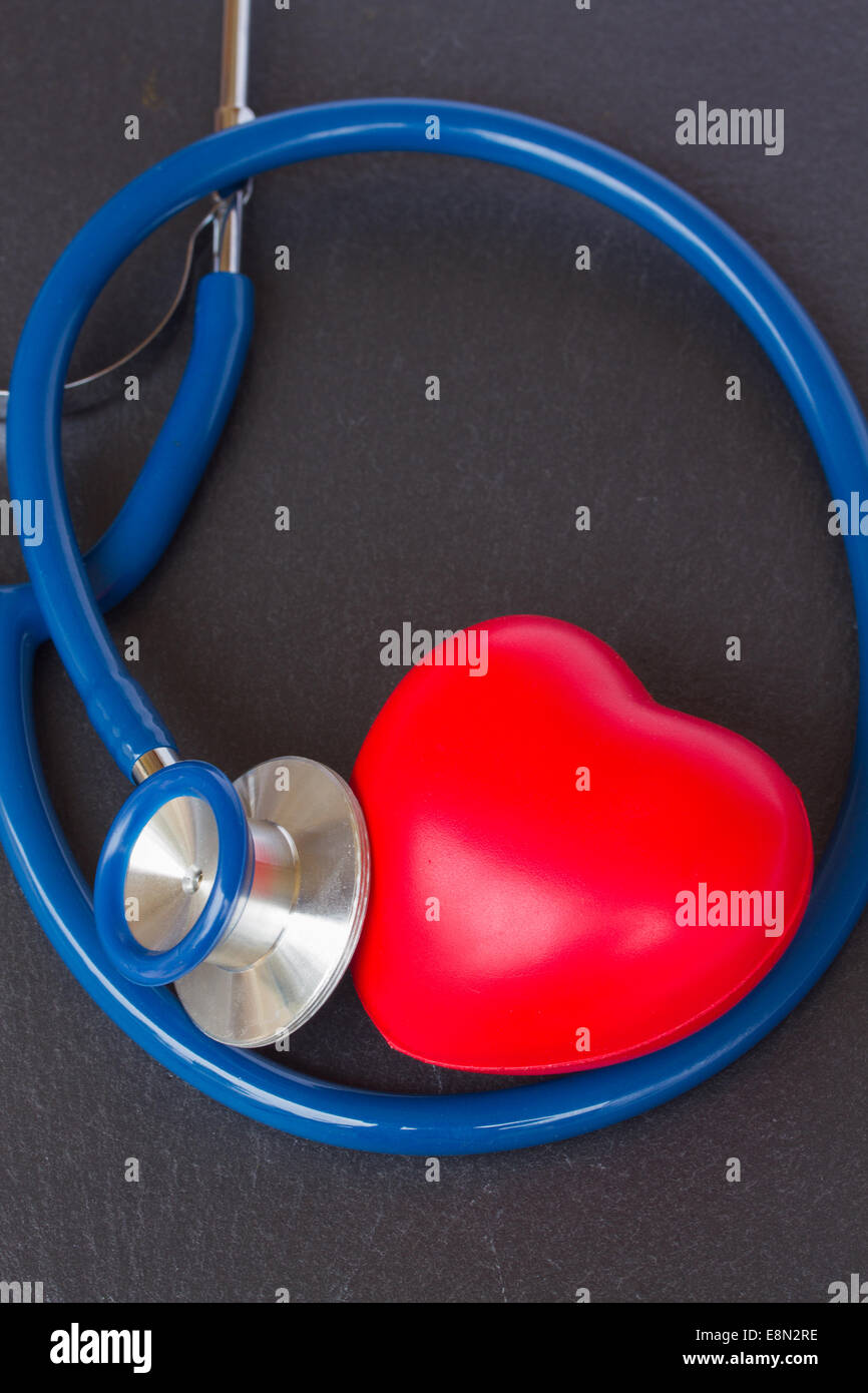stethoscope with red heart Stock Photo - Alamy
