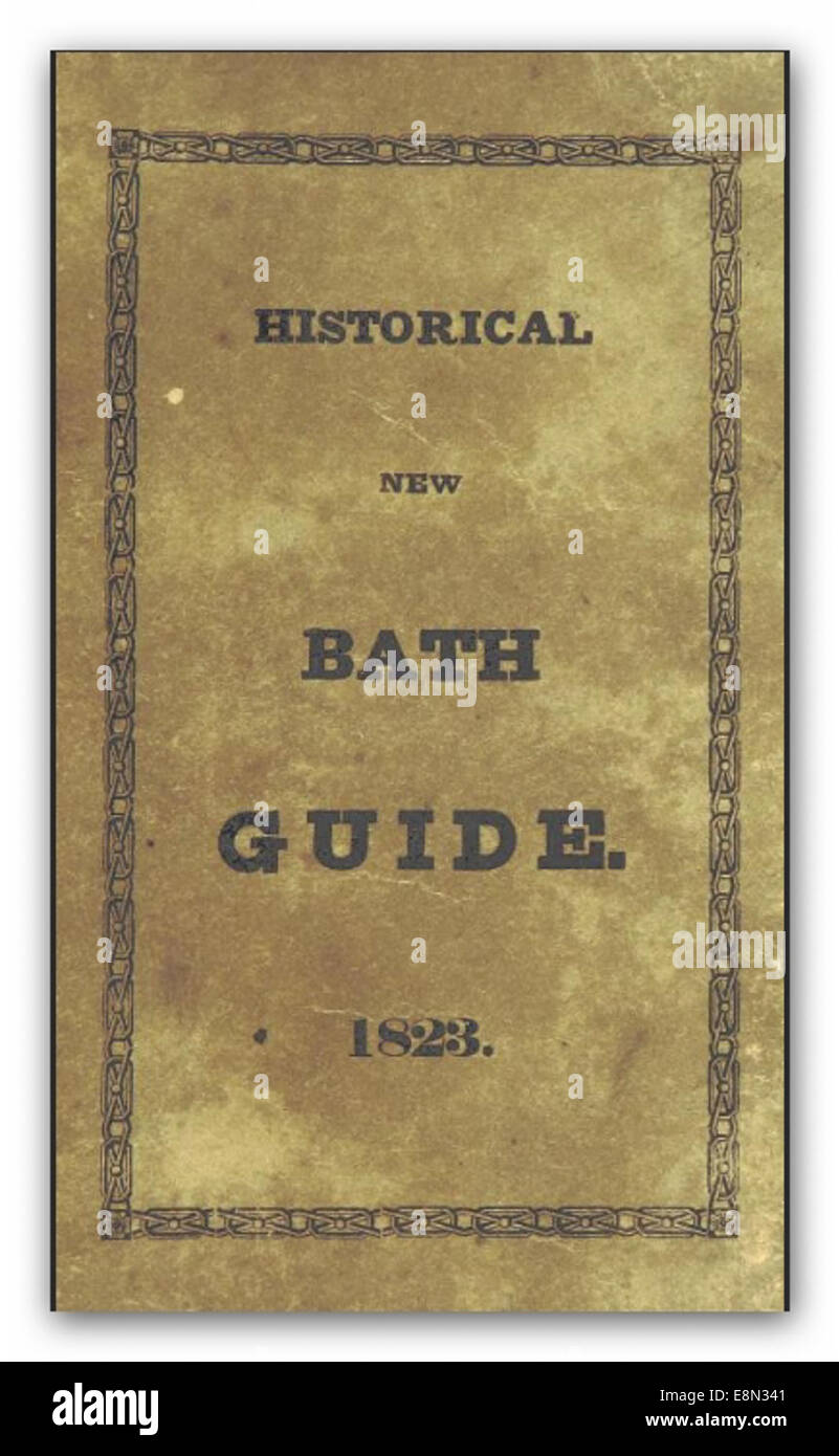 This 1823 illustration from the *Bath Guide* presents a view of Bath, a ...