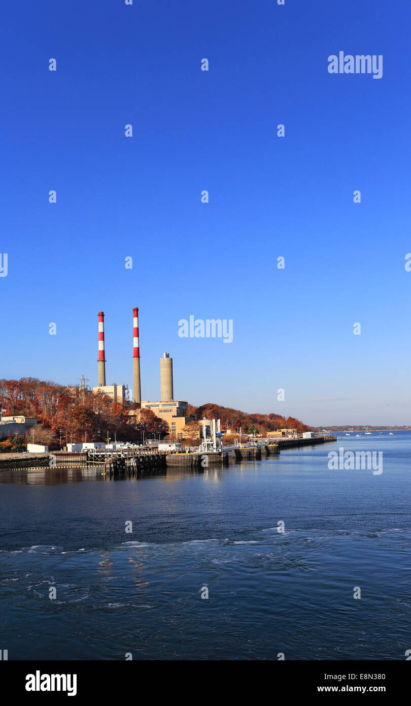 Port Jefferson harbor Long Island New York Stock Photo - Alamy